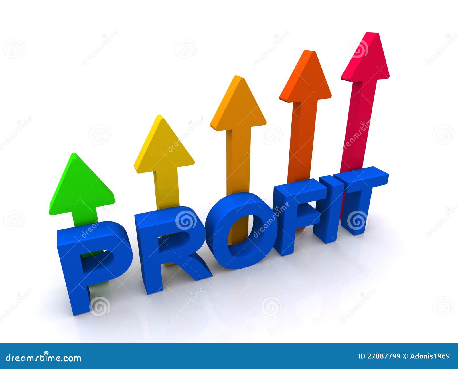 Segno astratto di profitto illustrazione di stock. Illustrazione di ...