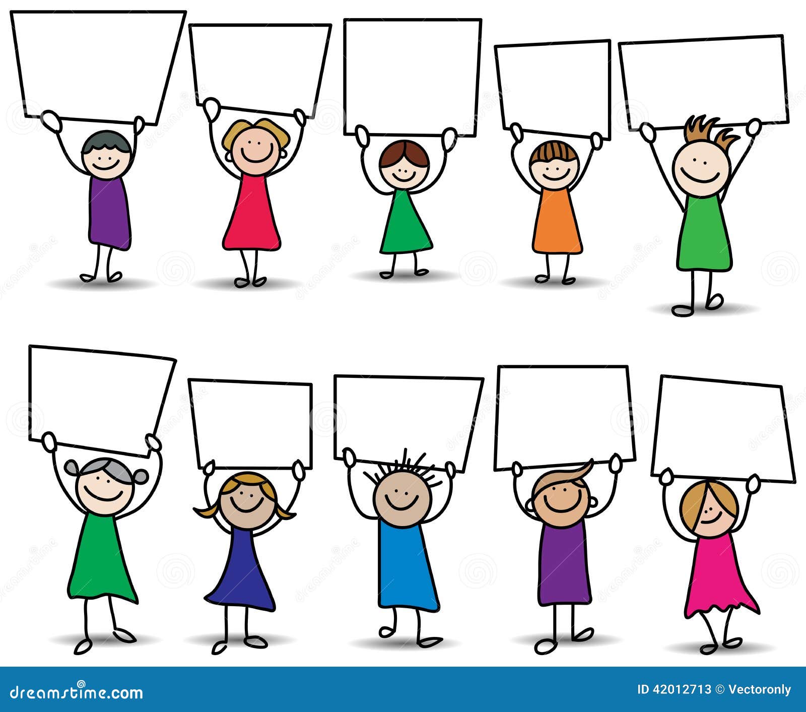 Segno dei bambini illustrazione vettoriale. Illustrazione di infanzia ...