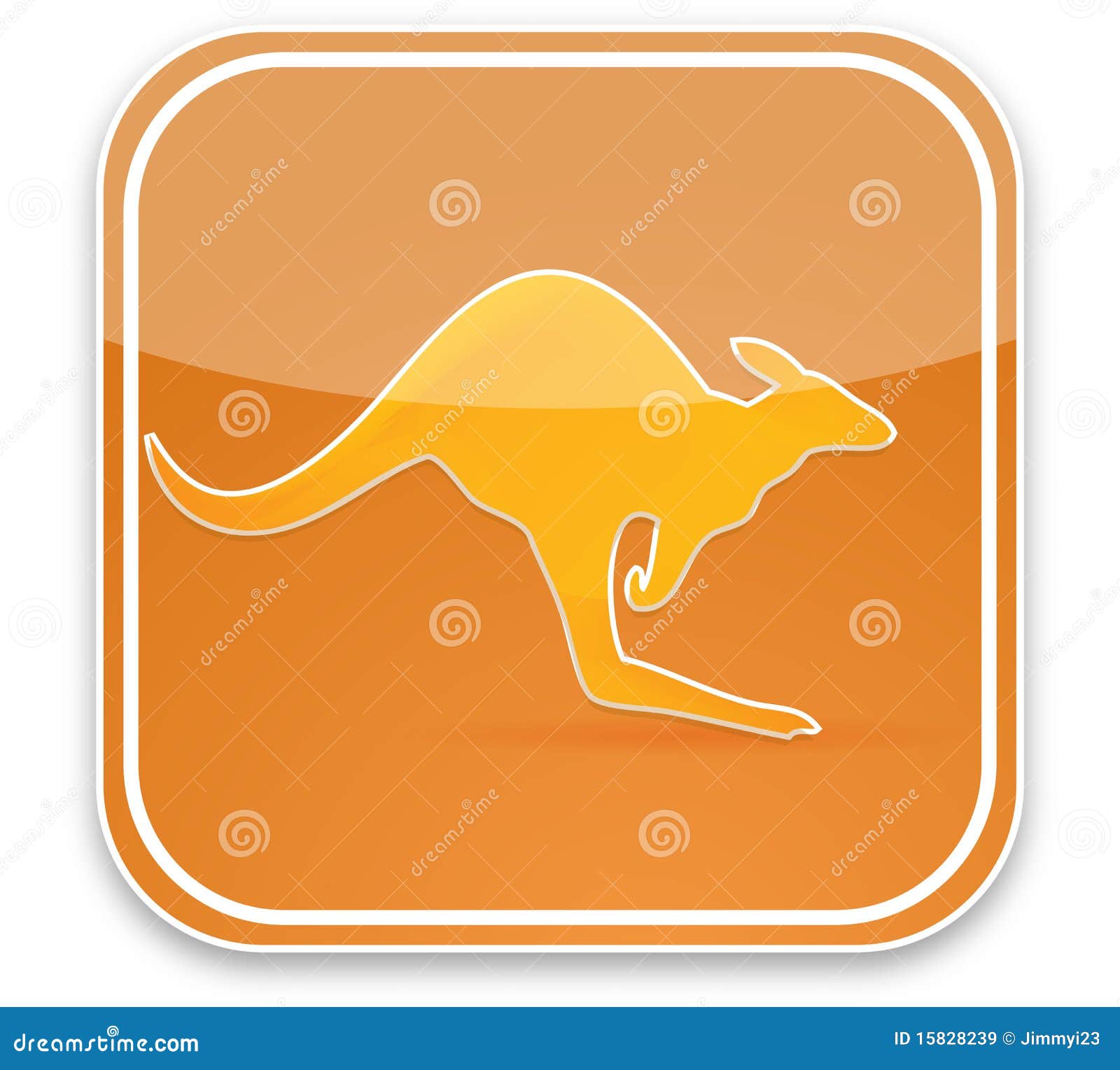 Segno del canguro illustrazione vettoriale. Illustrazione di riflesso ...