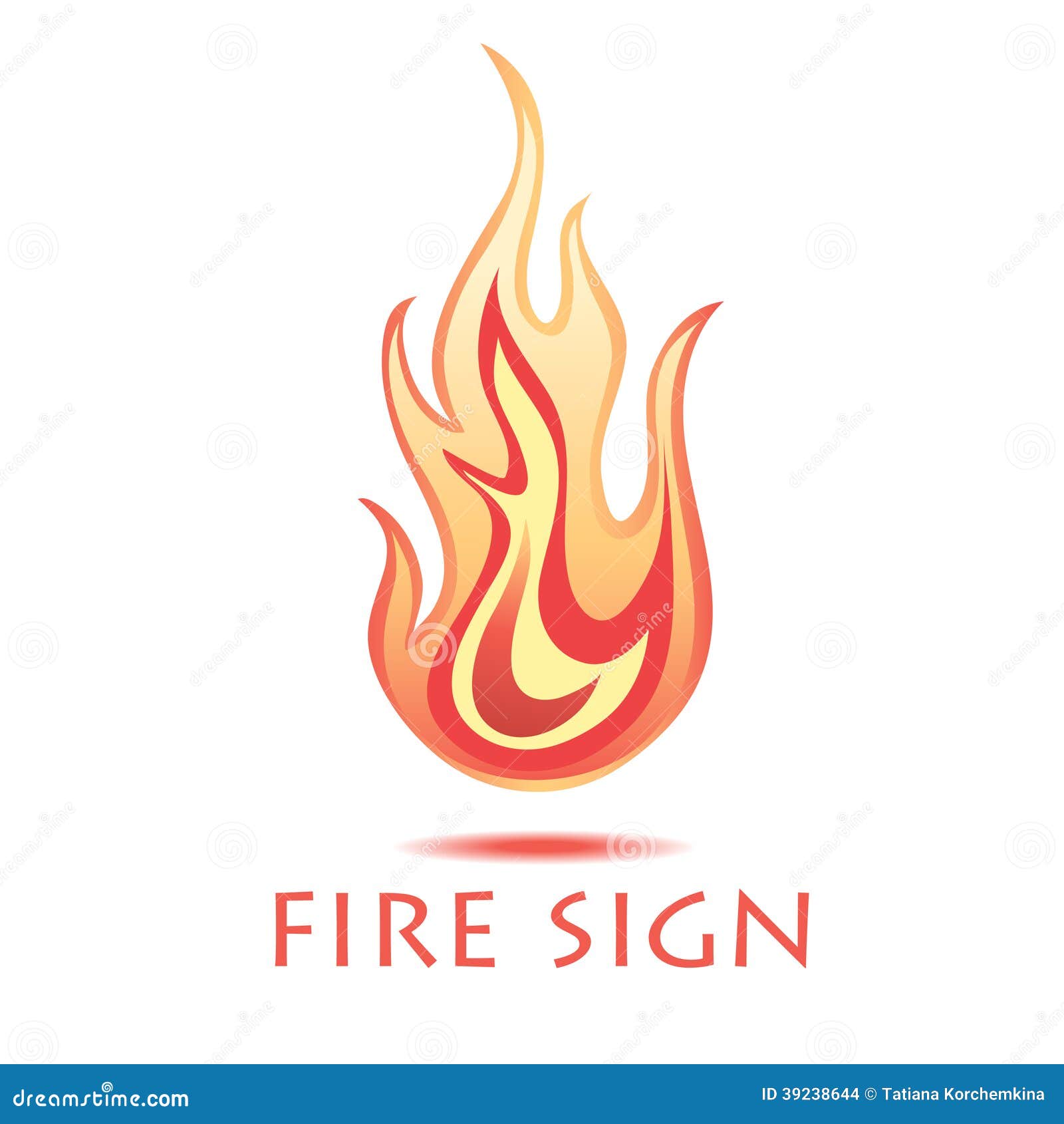 Segno del fuoco illustrazione vettoriale. Illustrazione di fuoco - 39238644