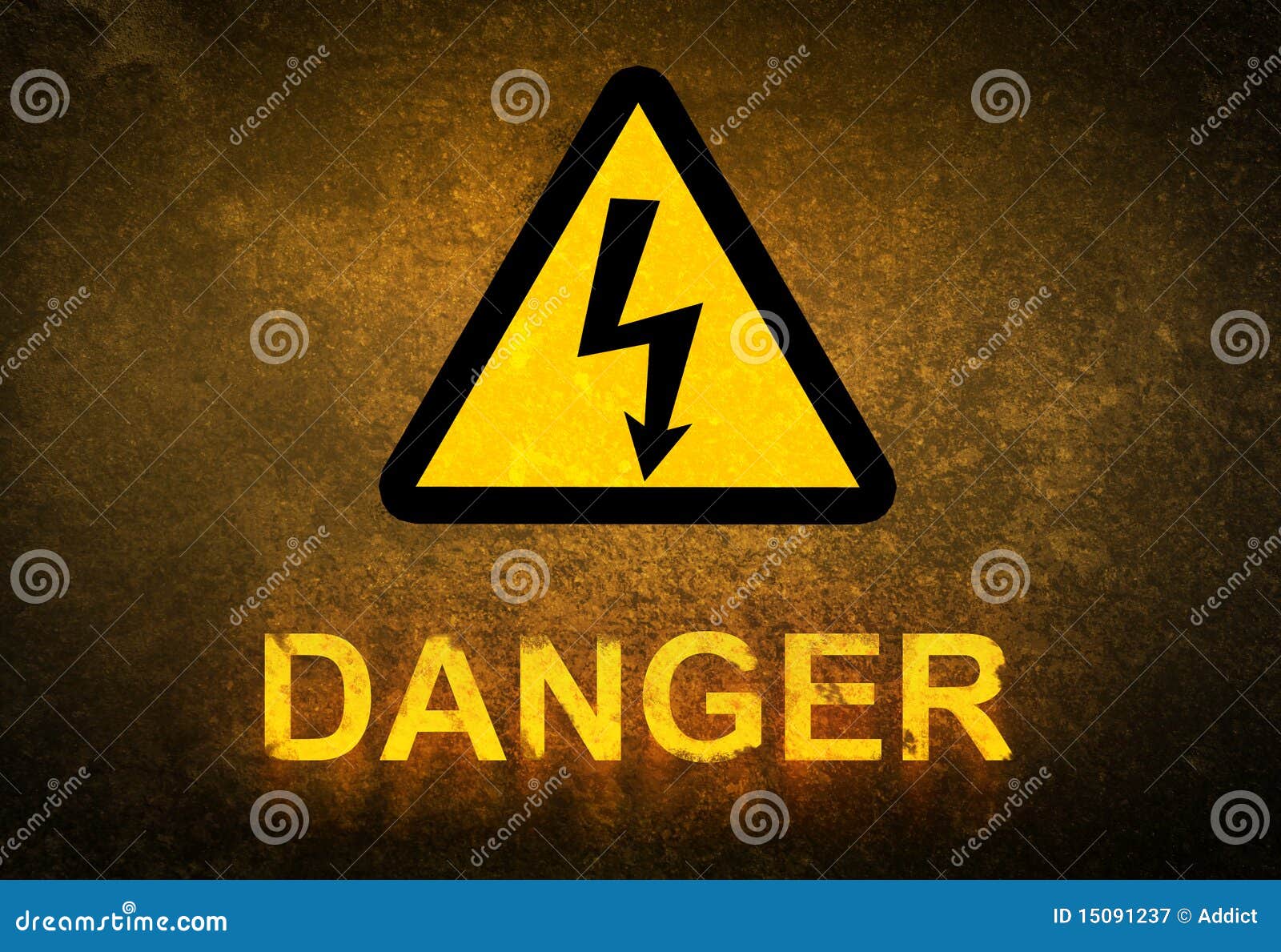 Segno del pericolo immagine stock. Immagine di uscire - 15091237