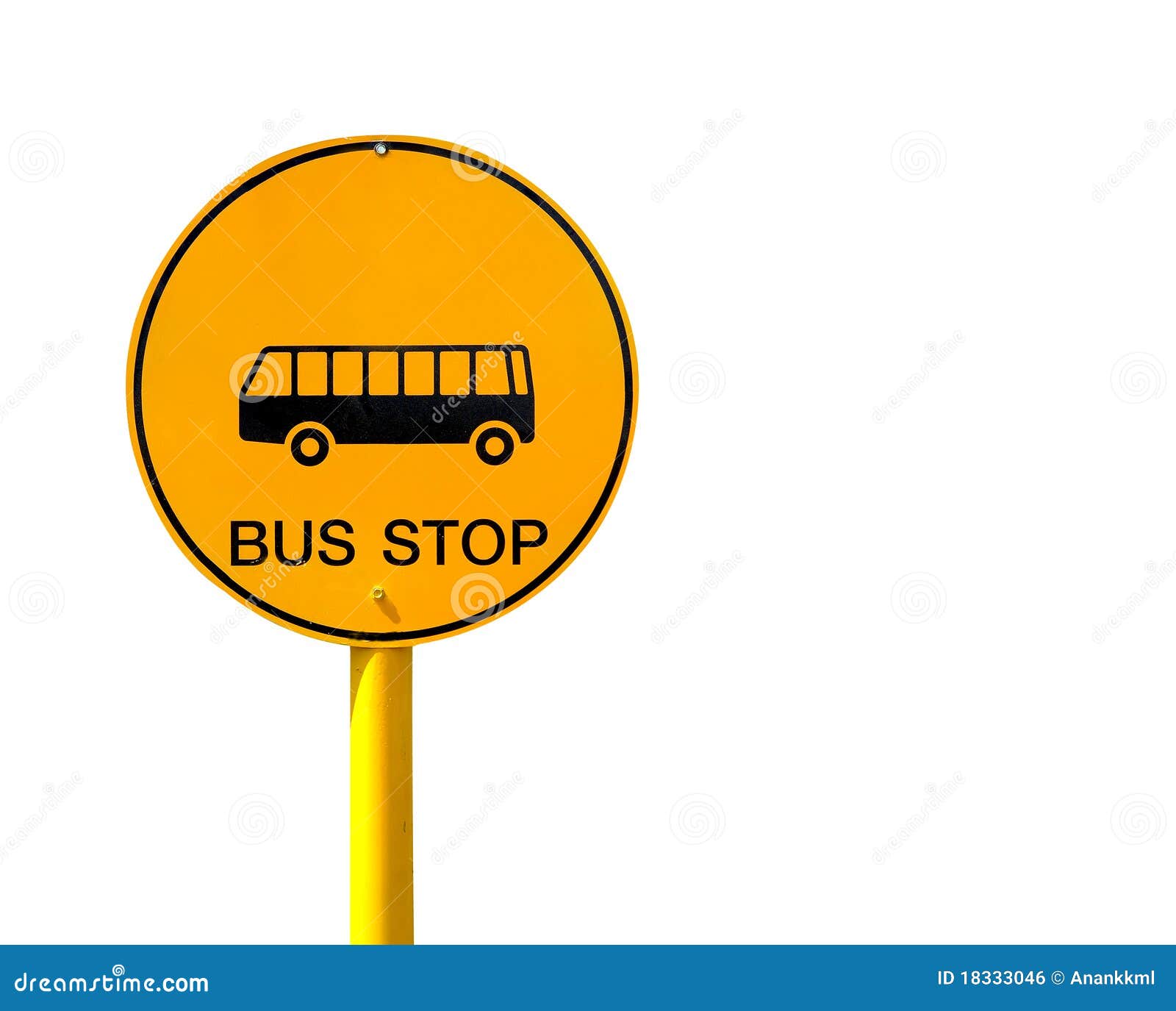 Segno Della Fermata Dell'autobus Fotografia Stock - Immagine di città ...