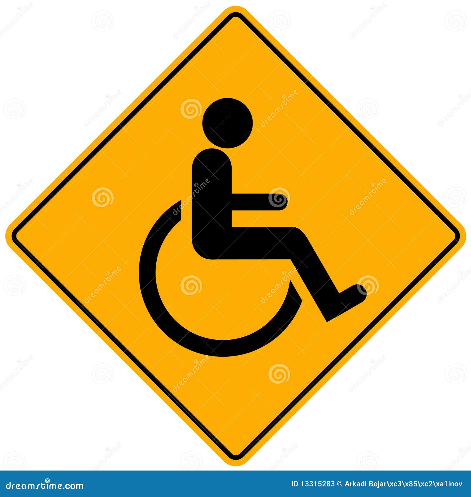 Segno Della Persona Invalida Illustrazione di Stock - Illustrazione di ...