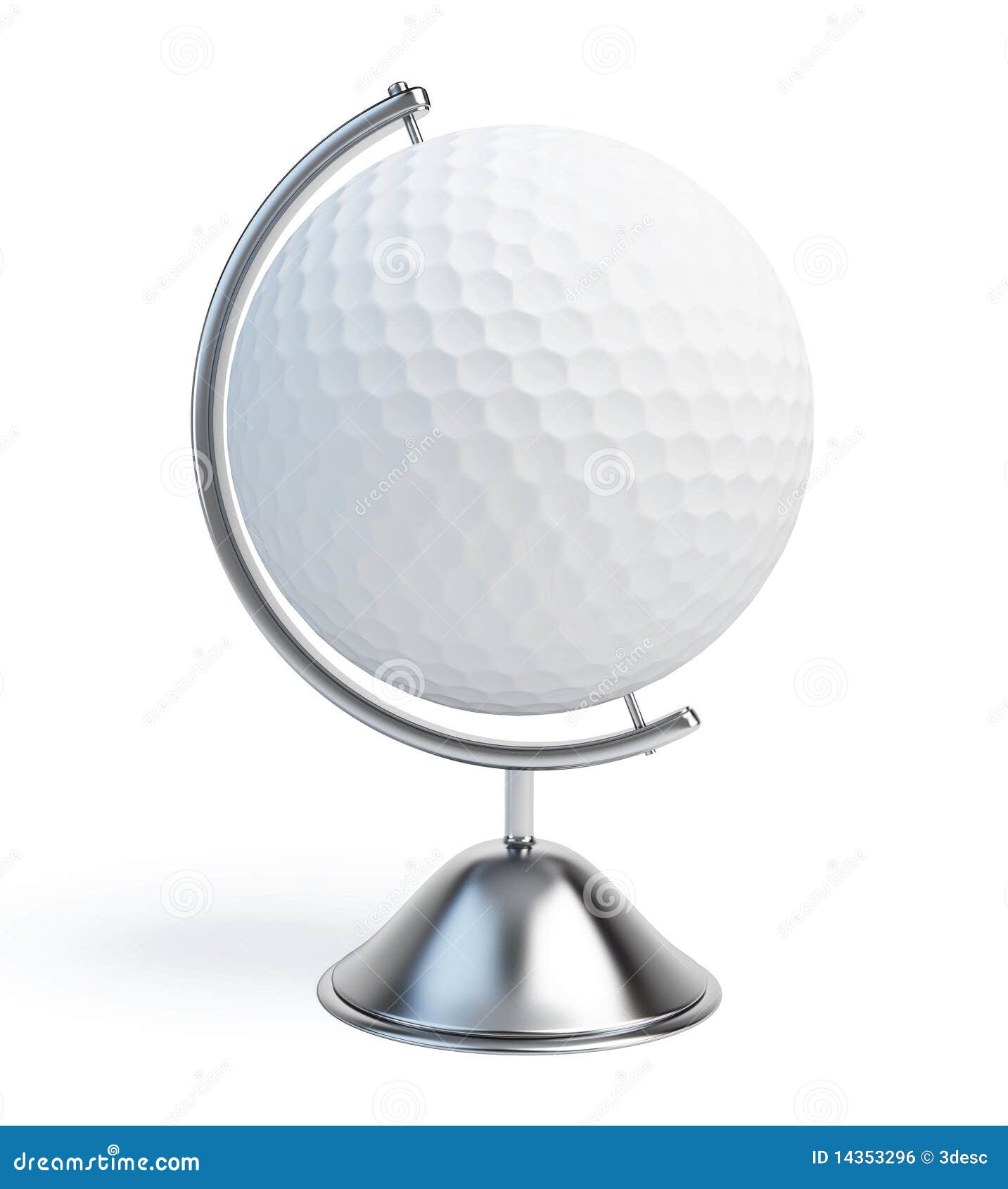 Segno Della Sfera Di Golf Del Globo Illustrazione di Stock ...