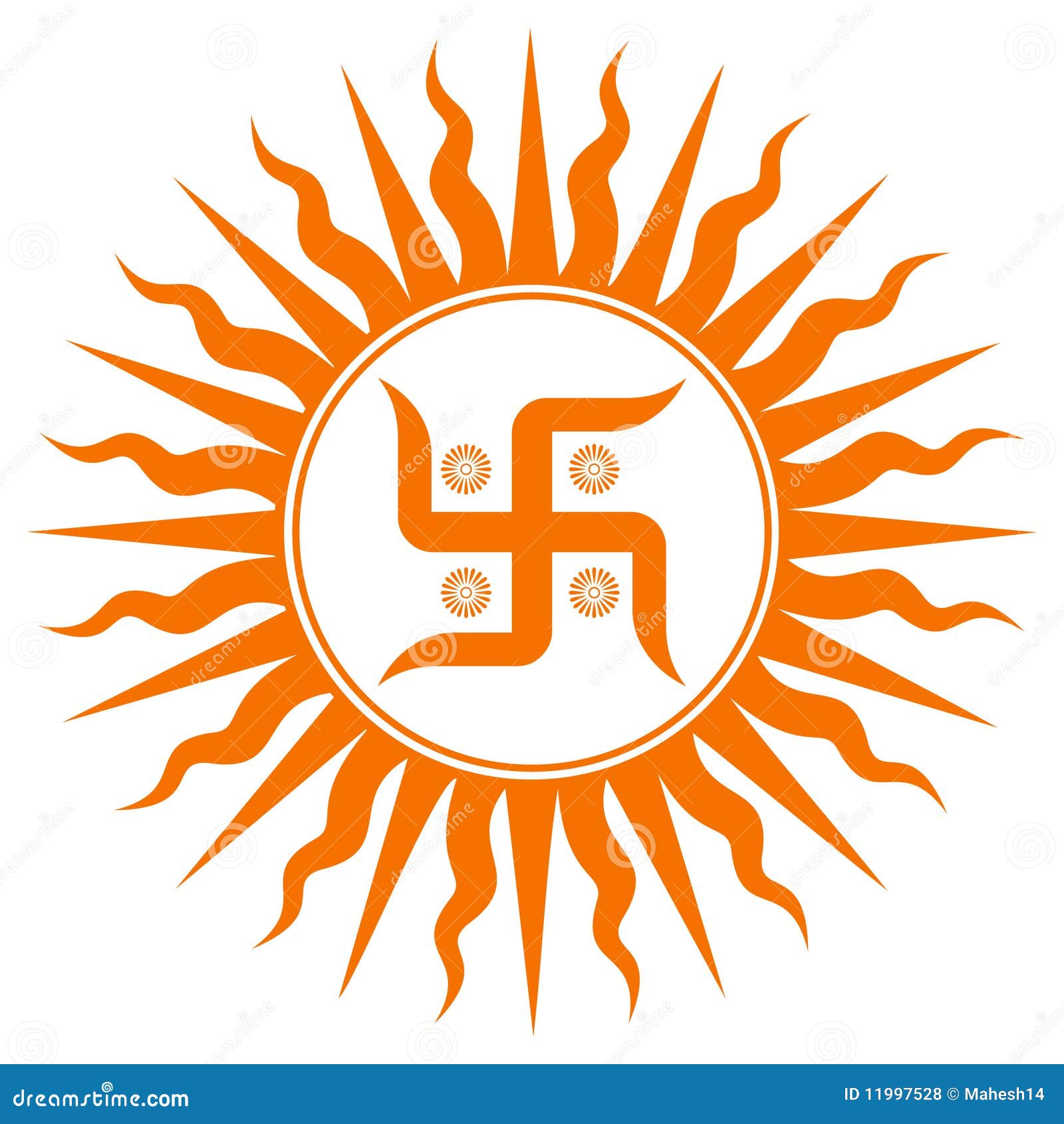 Segno della svastica illustrazione vettoriale. Illustrazione di loto ...