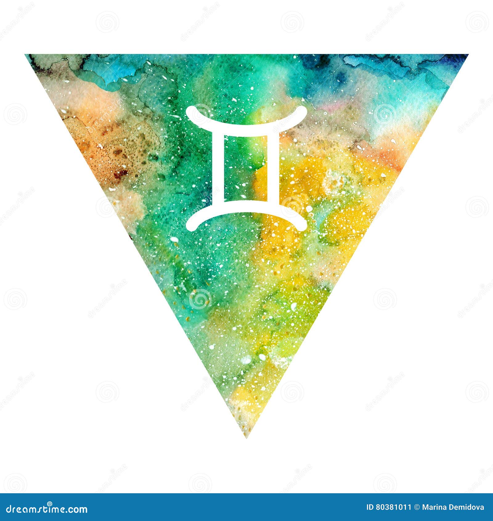 Segno Dello Zodiaco Dei Gemelli Illustrazione di Stock - Illustrazione ...