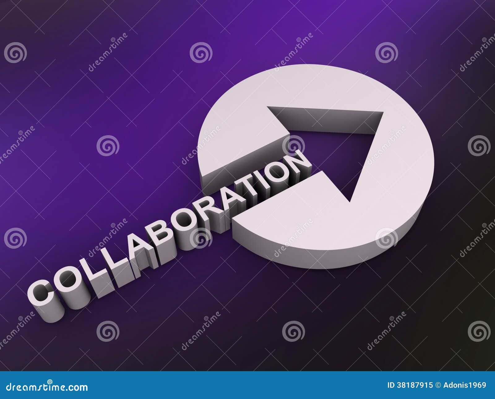 Segno di collaborazione illustrazione di stock. Illustrazione di ...