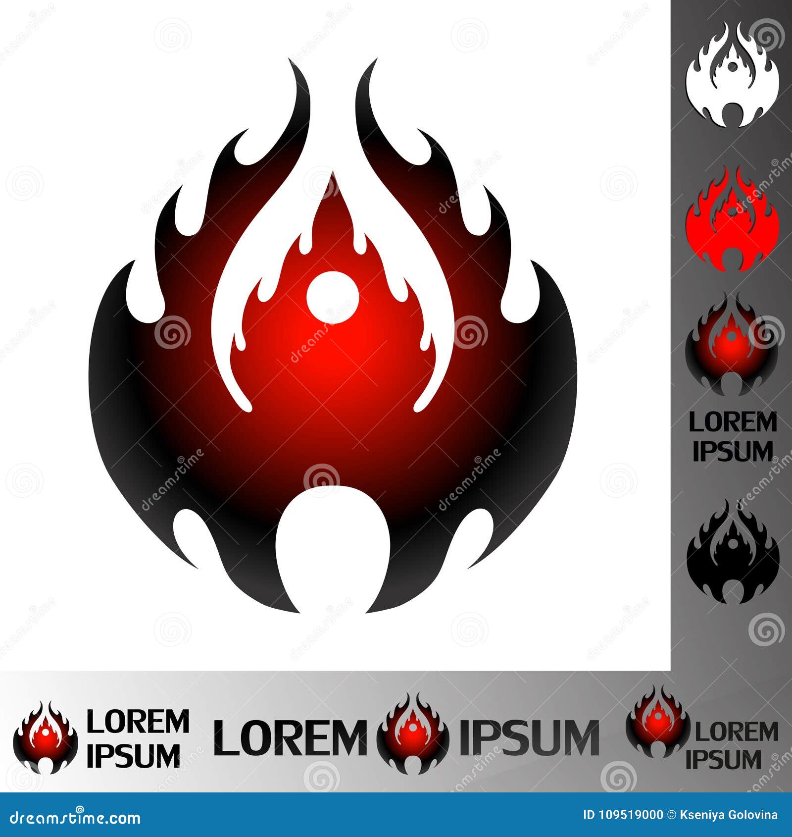 Segno Di Fuoco, Simbolo LogoSlavic Stilizzato Illustrazione Vettoriale ...