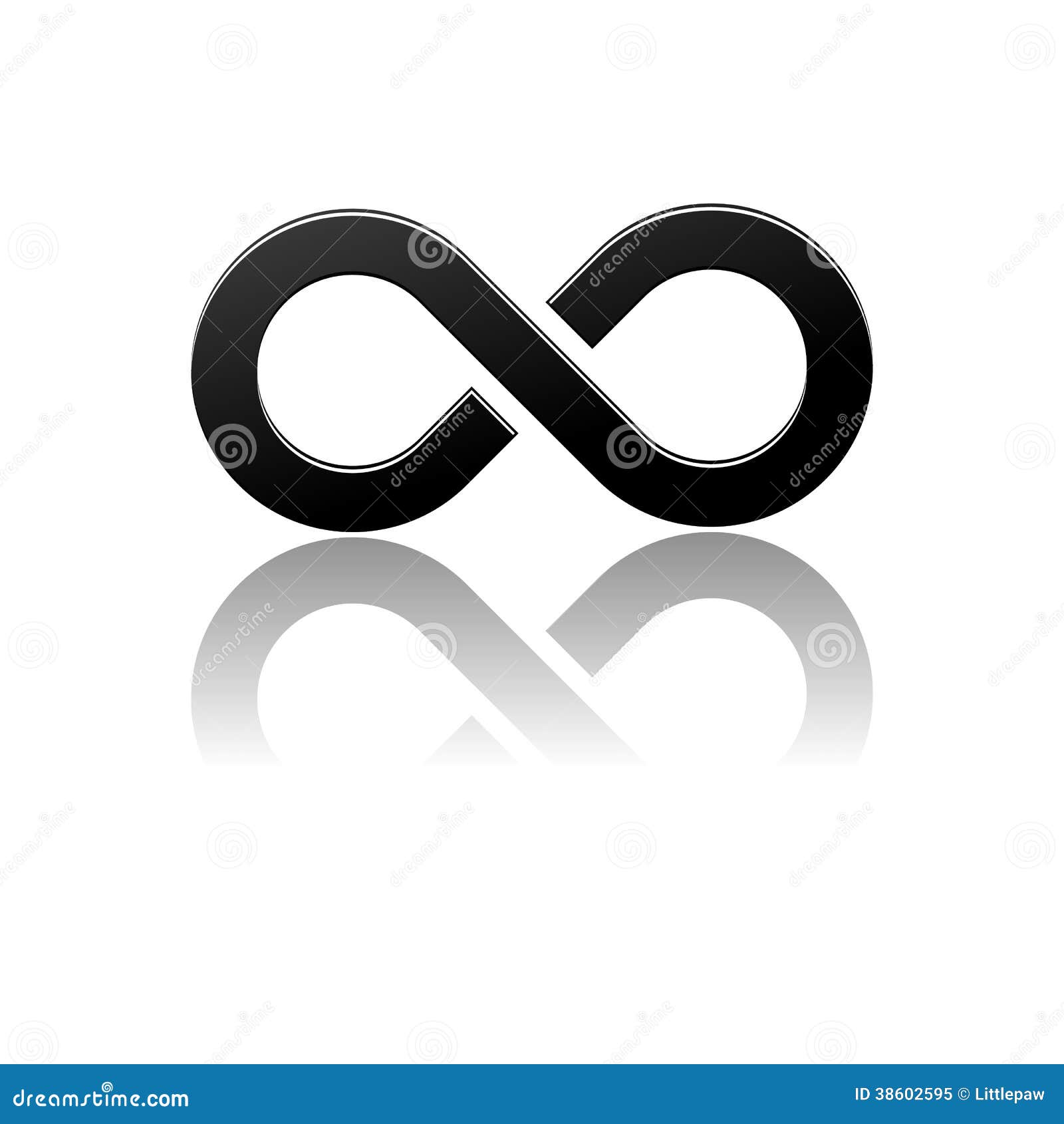 Segno di infinito illustrazione vettoriale. Illustrazione di futuro ...