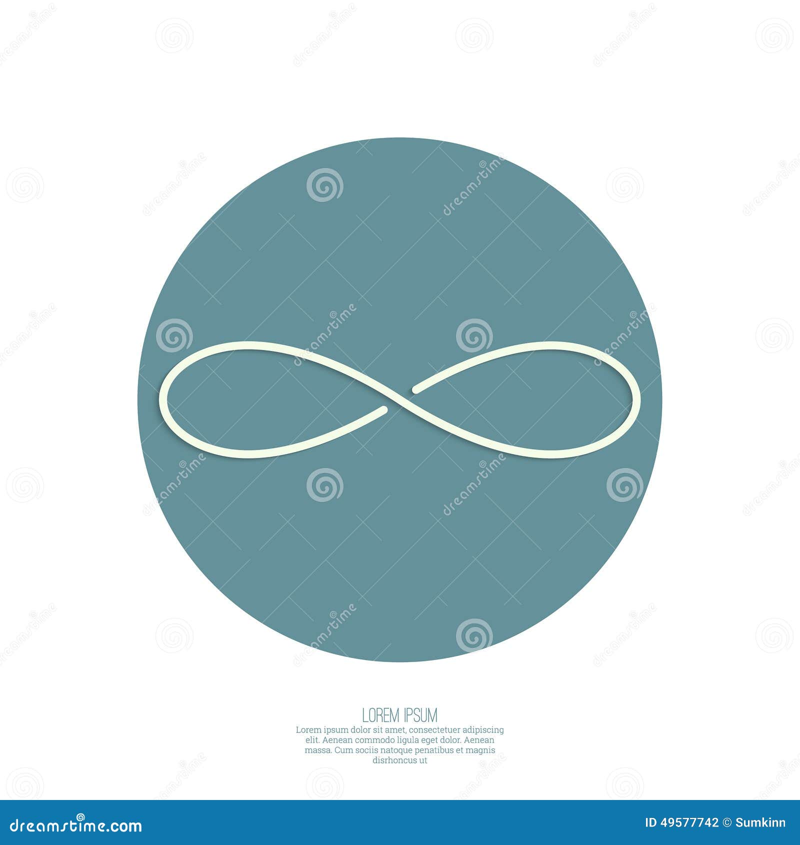 Segno di infinito illustrazione vettoriale. Illustrazione di ...