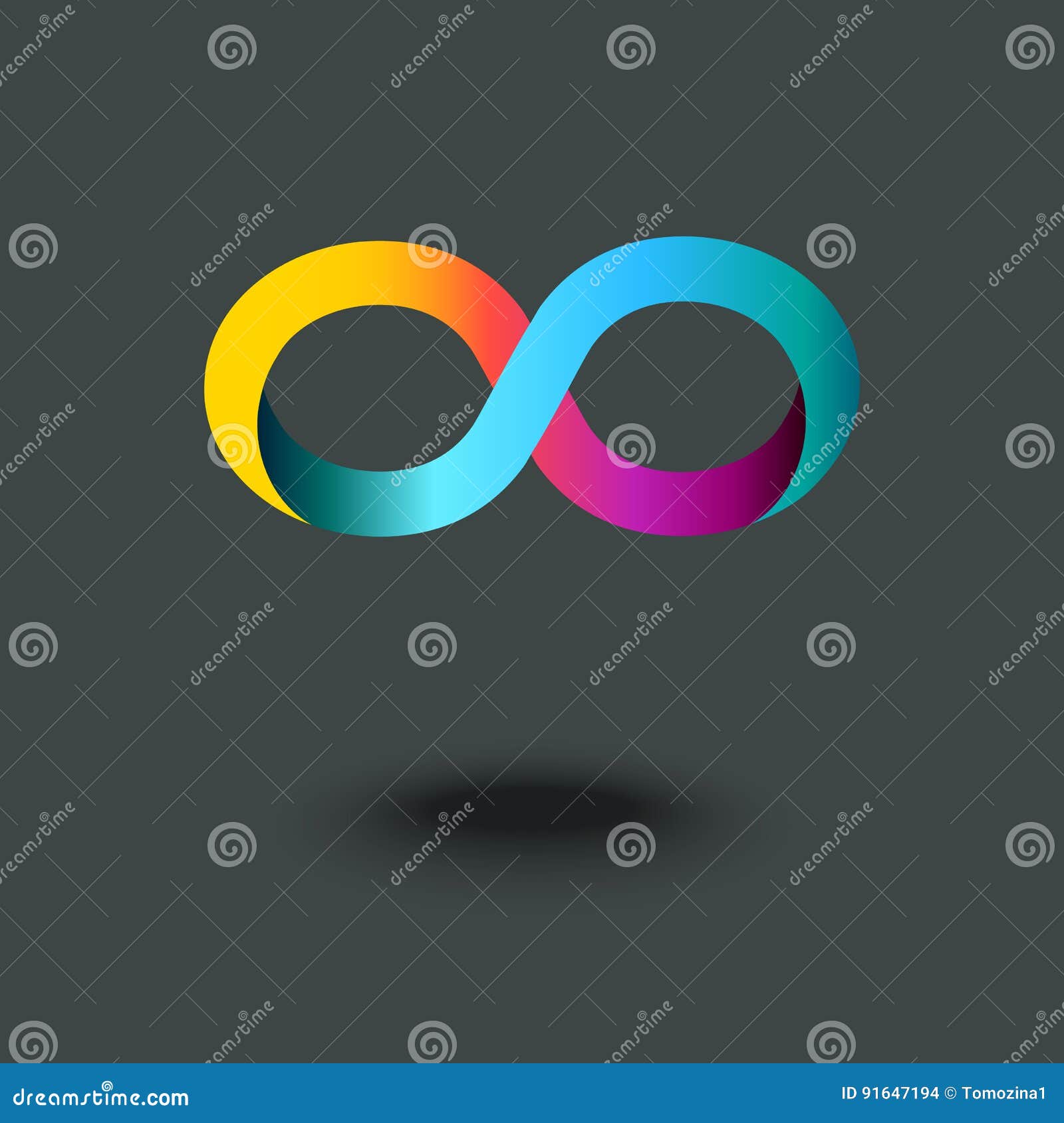 Segno di infinito illustrazione vettoriale. Illustrazione di disegno ...