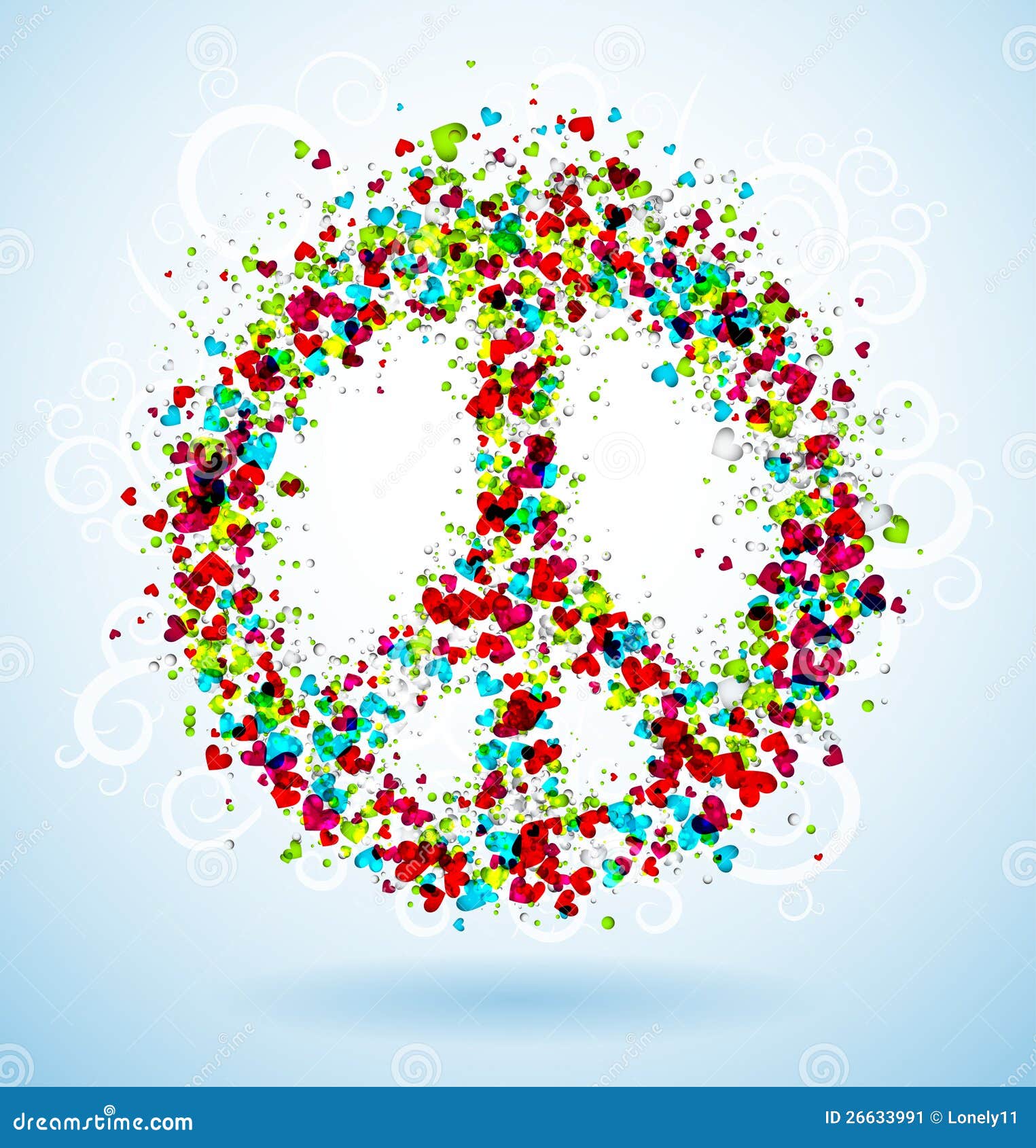 Segno di pace illustrazione vettoriale. Illustrazione di modello - 26633991