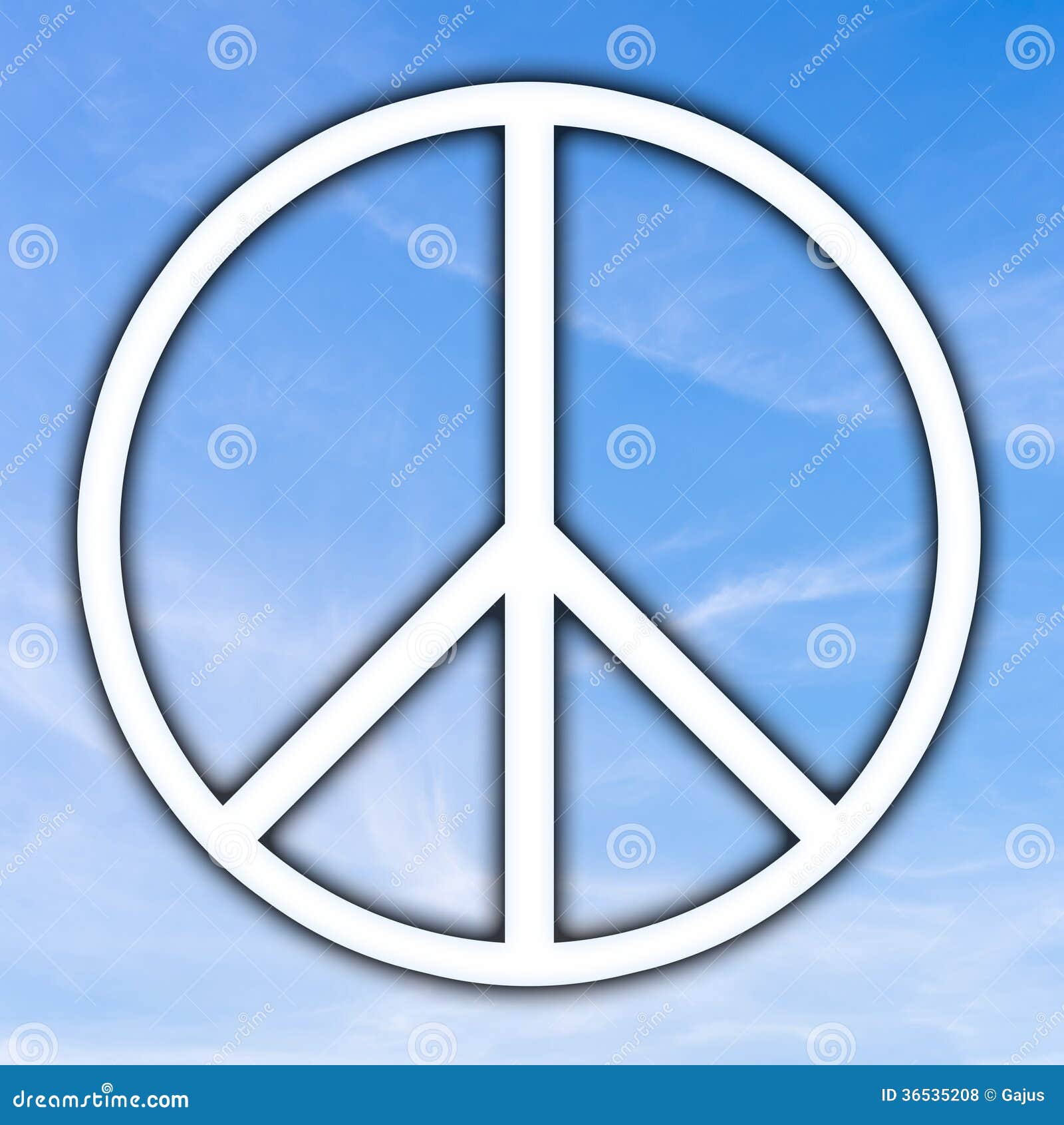 Segno di pace illustrazione di stock. Illustrazione di pace - 36535208