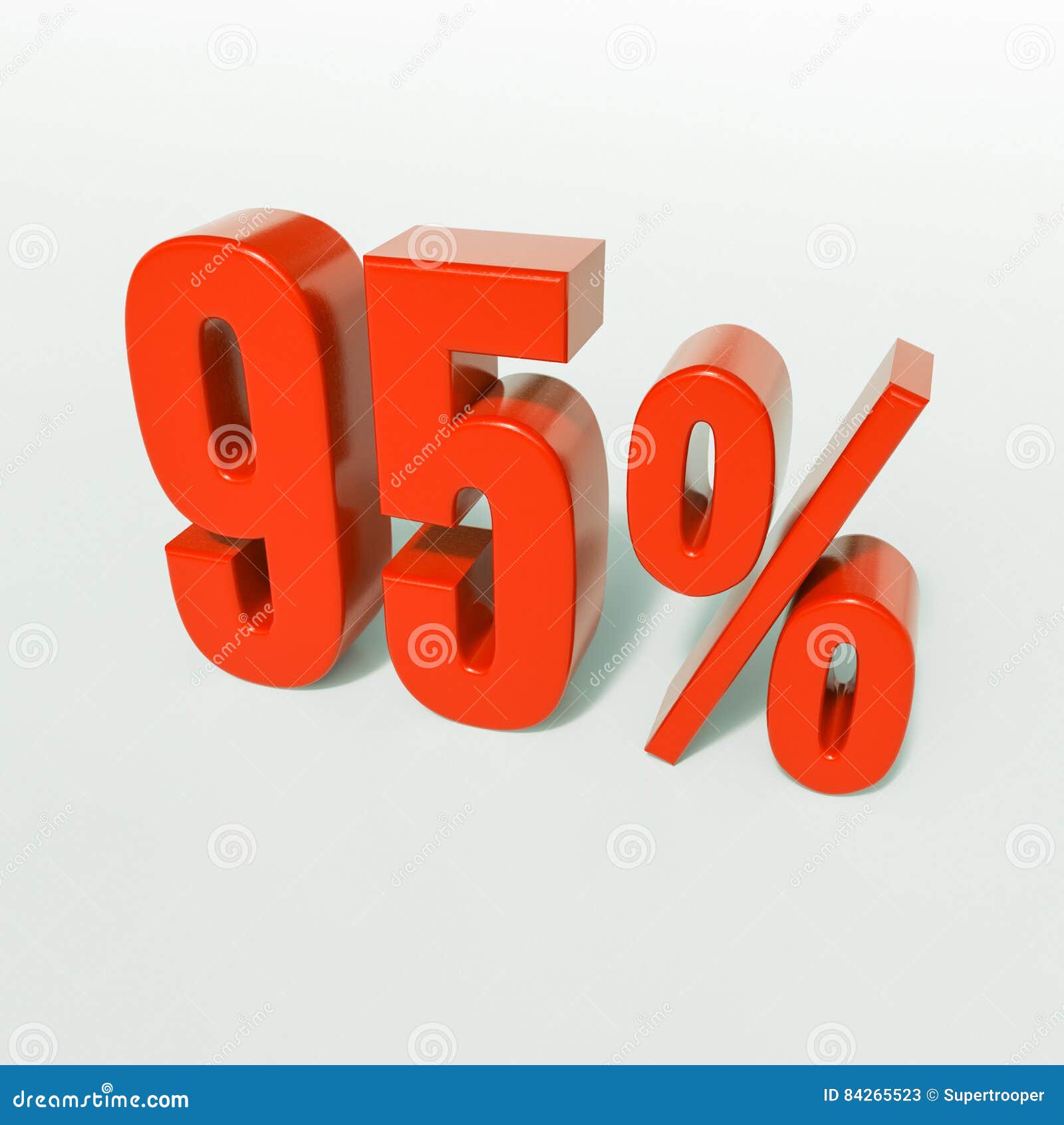 Segno Di Percentuale, 95 Per Cento Immagine Stock - Immagine di sconto ...