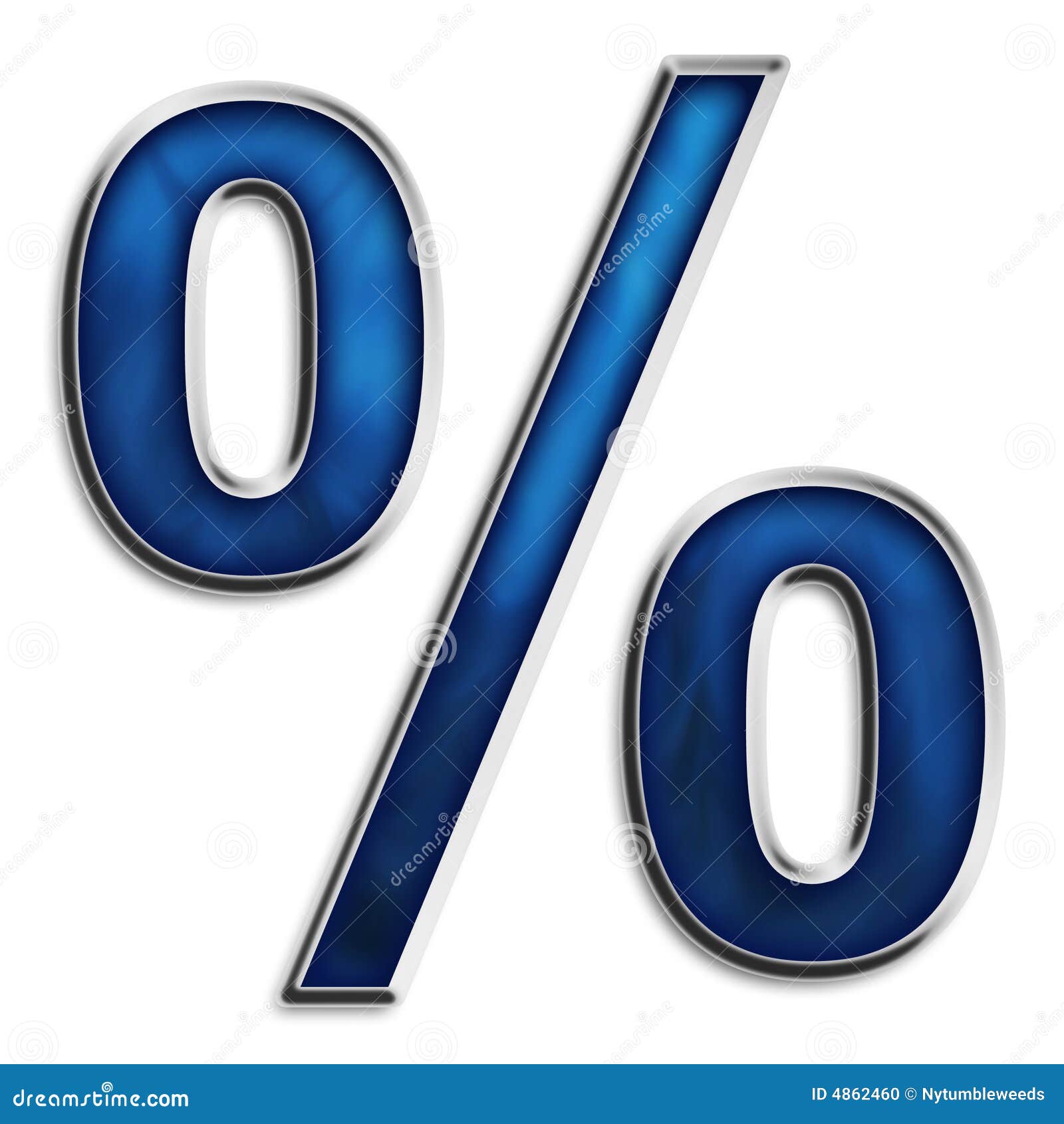 Segno di percentuali 3D illustrazione di stock. Illustrazione di ...