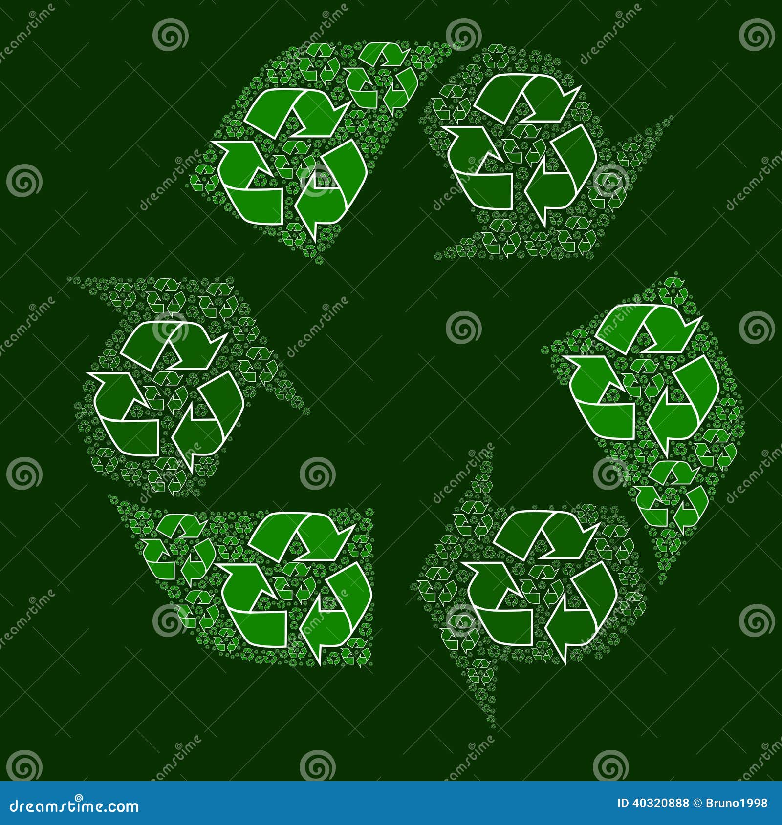 Segno Di Riciclaggio Composito Illustrazione Vettoriale - Illustrazione ...