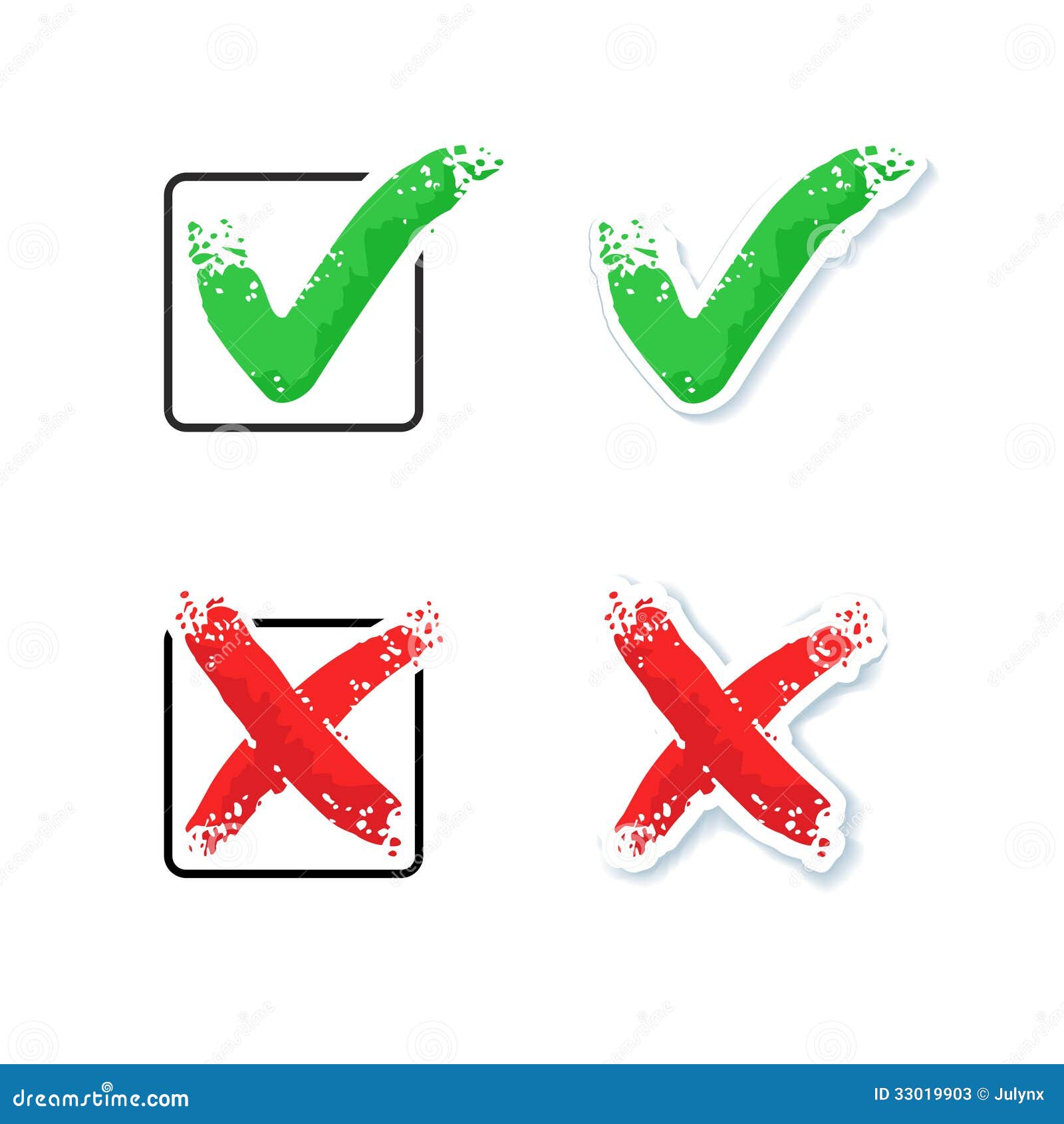 Segno di spunta illustrazione vettoriale. Illustrazione di decisione ...