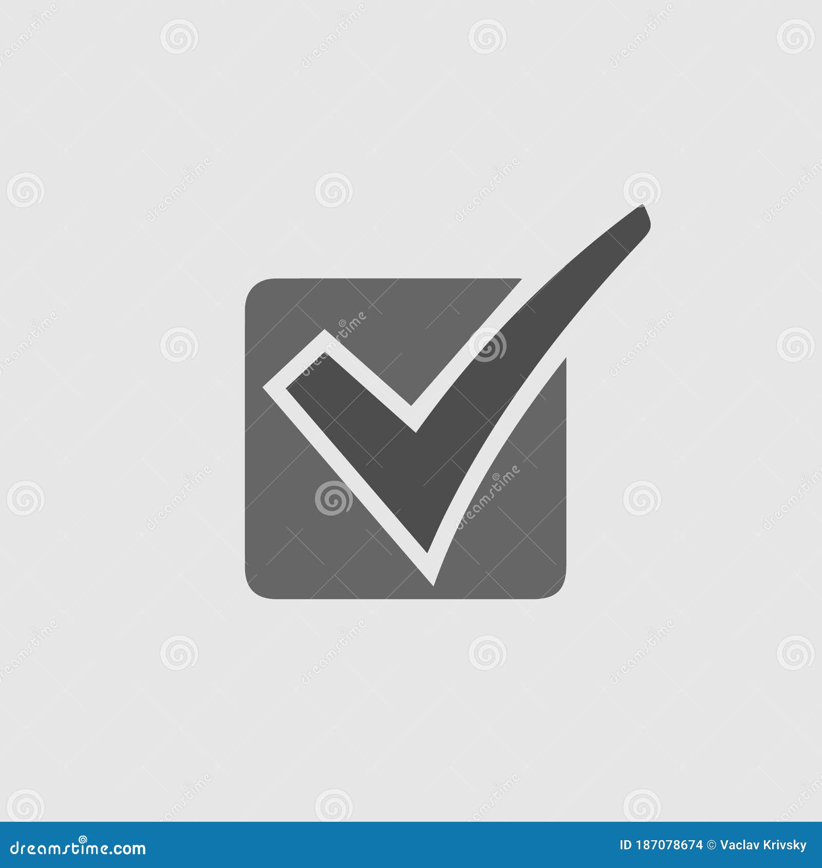 Segno Di Spunta, Icona Vettoriale Eps 10 Illustrazione Vettoriale ...