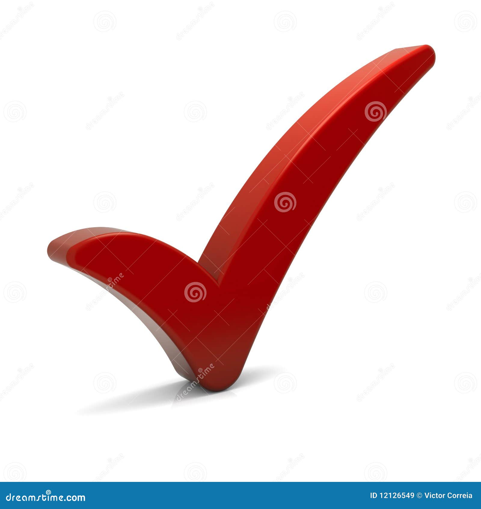 Segno di spunta rosso illustrazione di stock. Illustrazione di ...