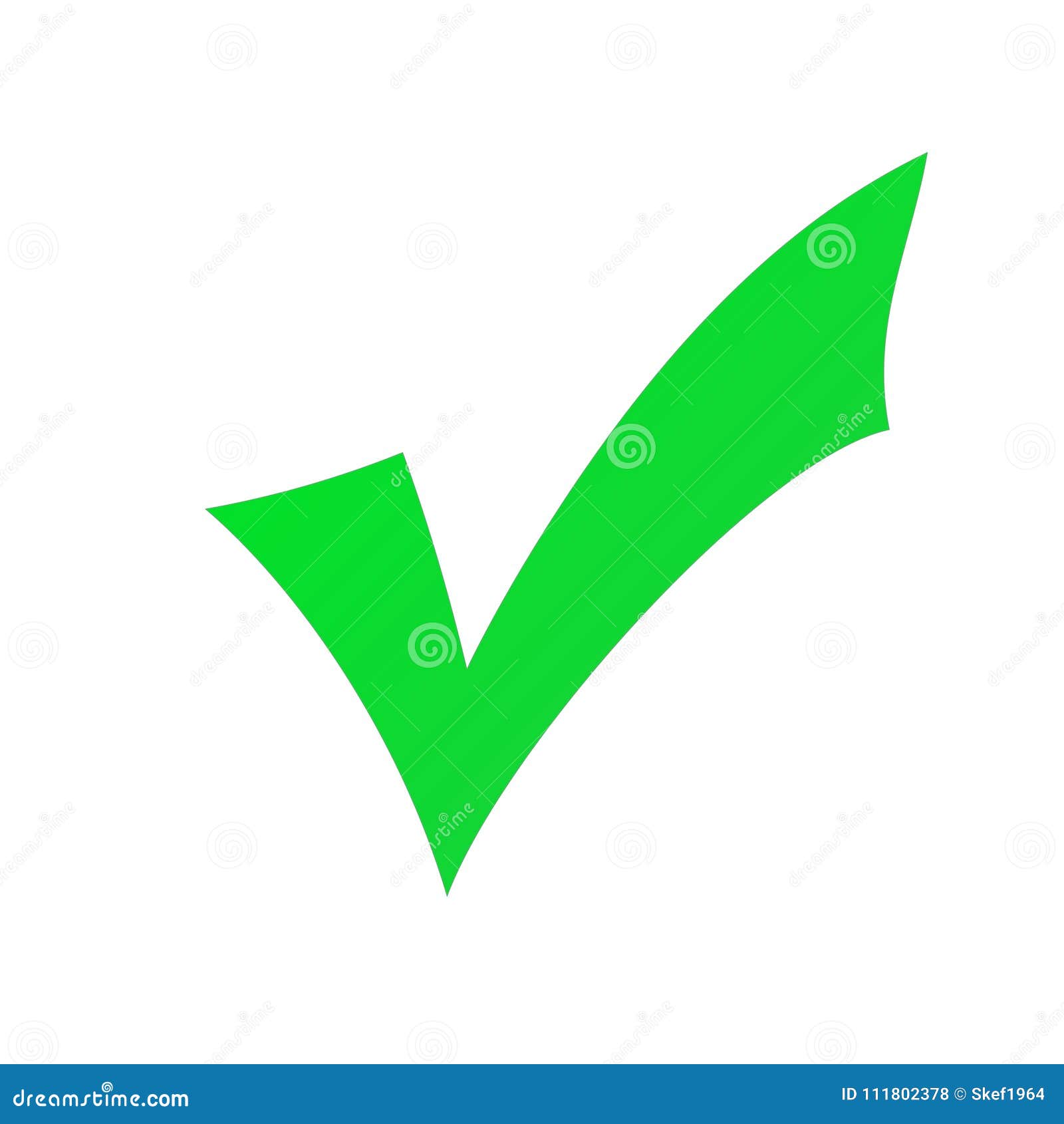 Segno di spunta verde illustrazione di stock. Illustrazione di ...