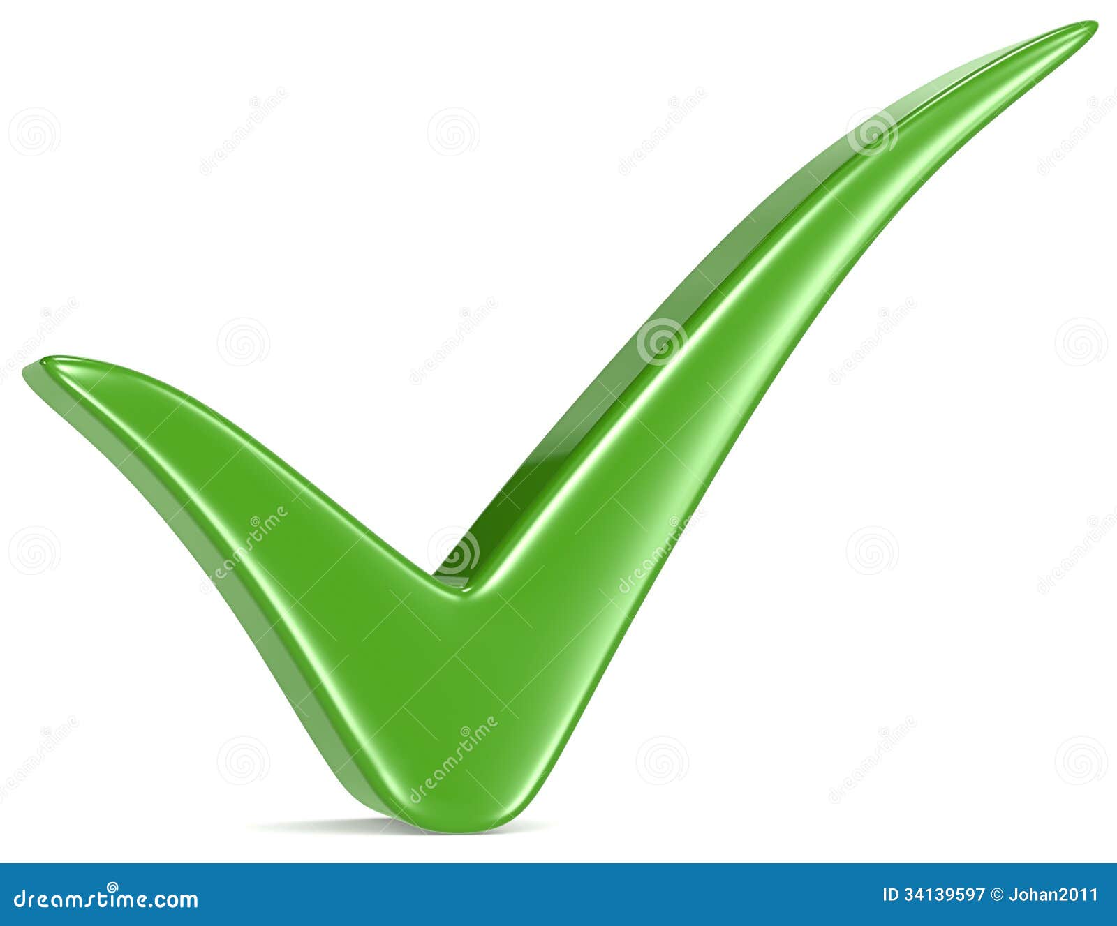 Segno di spunta verde. illustrazione di stock. Illustrazione di simbolo ...