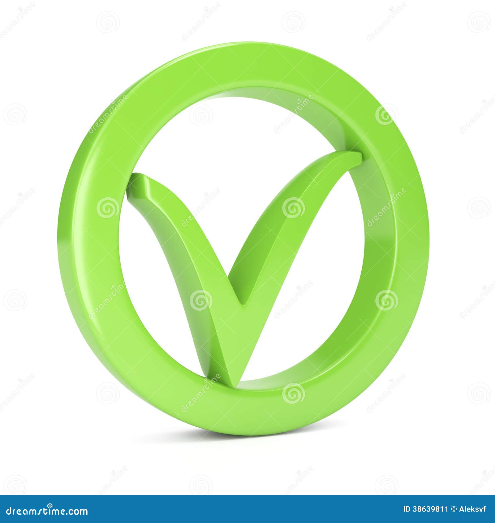 Segno di spunta verde illustrazione di stock. Illustrazione di successo ...