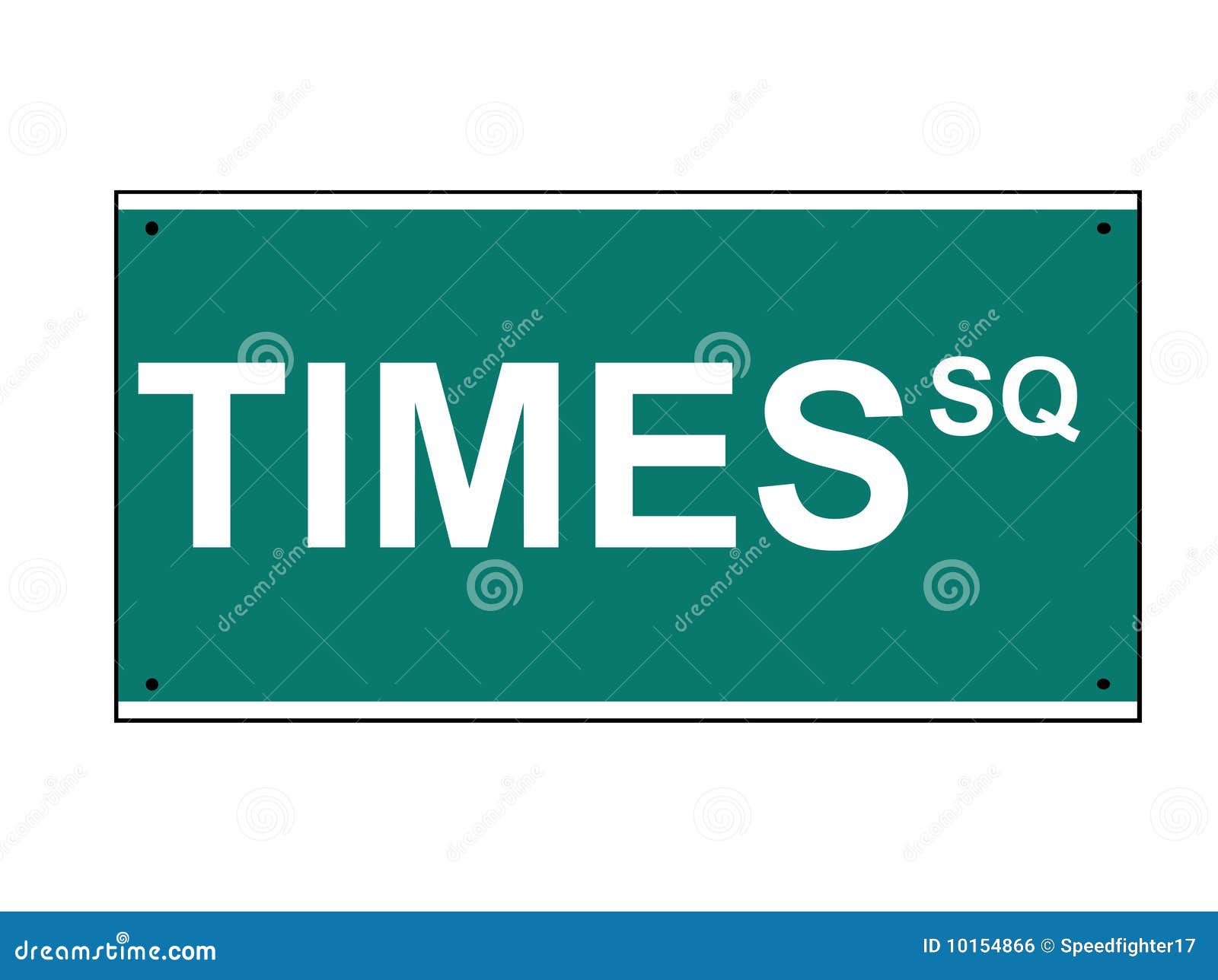 Segno Di Via Del Times Square Illustrazione di Stock - Illustrazione di ...