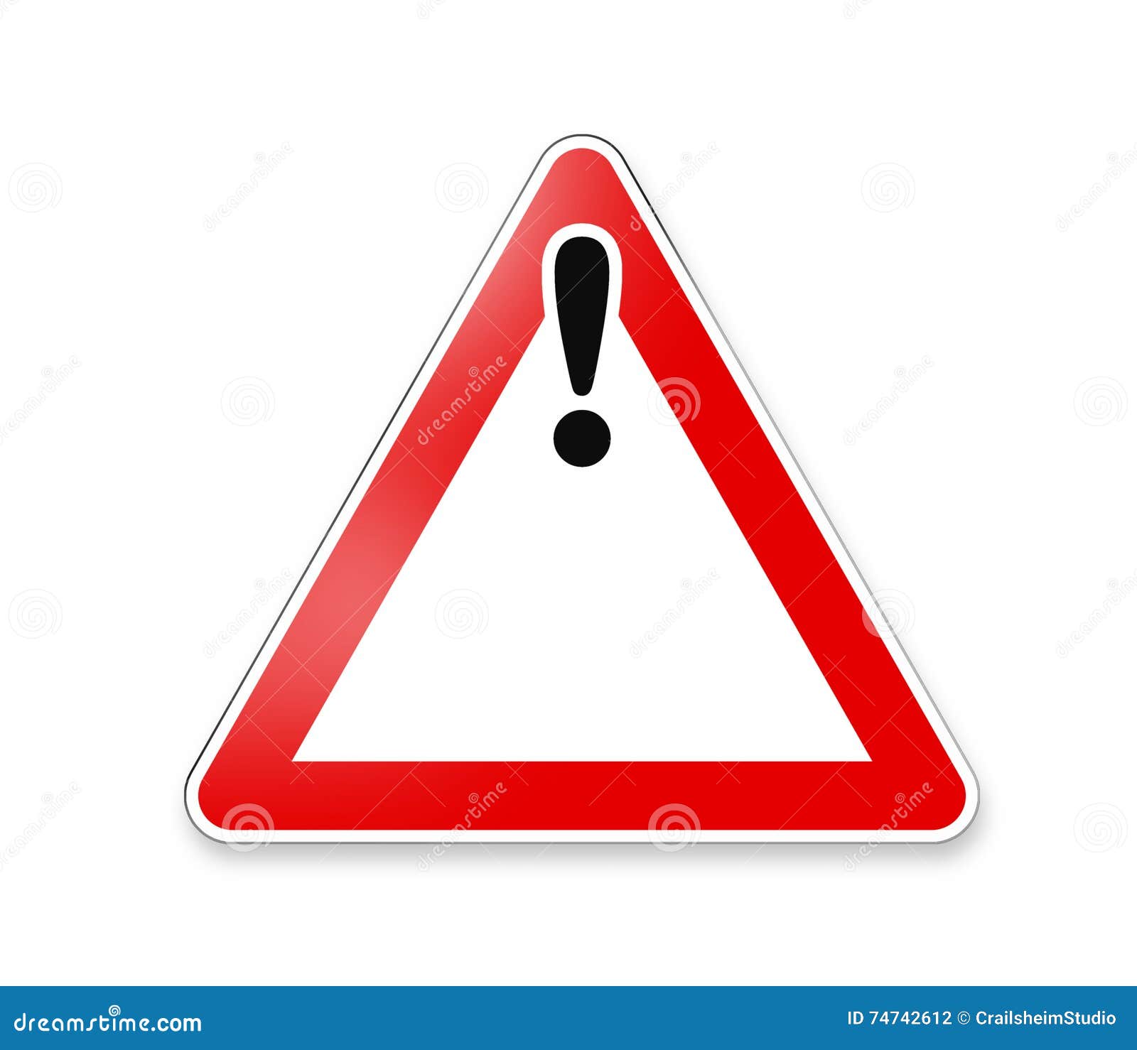 Segno rosso del pericolo illustrazione di stock. Illustrazione di ...
