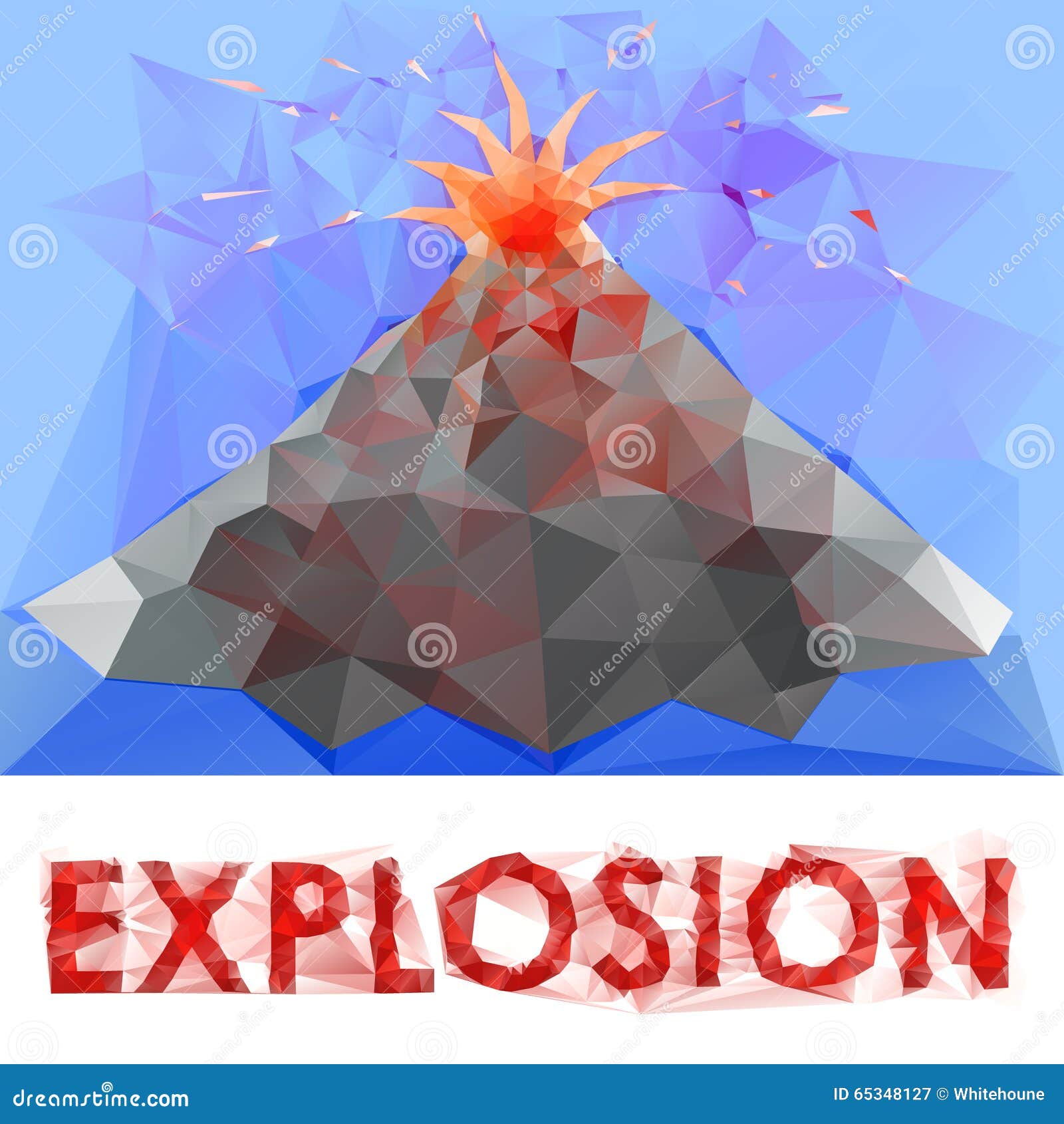 Segno Stilizzato Del Vulcano Illustrazione Vettoriale - Illustrazione ...