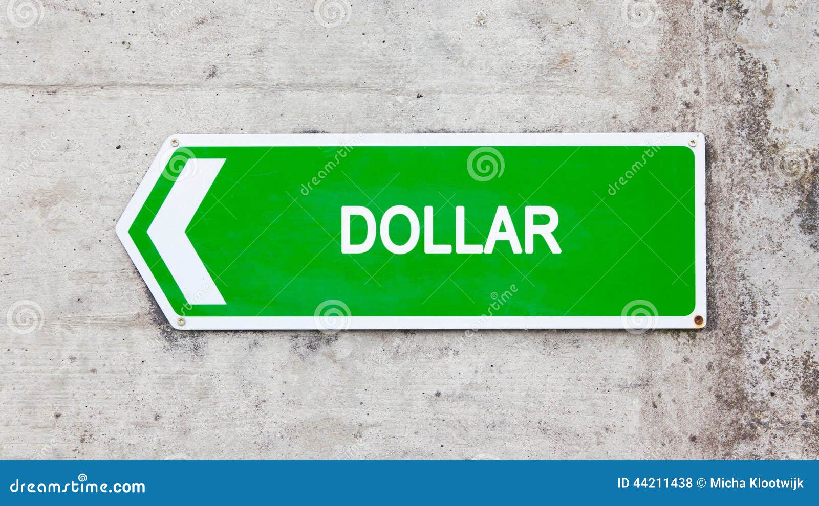 Segno verde - dollaro fotografia stock. Immagine di segno - 44211438