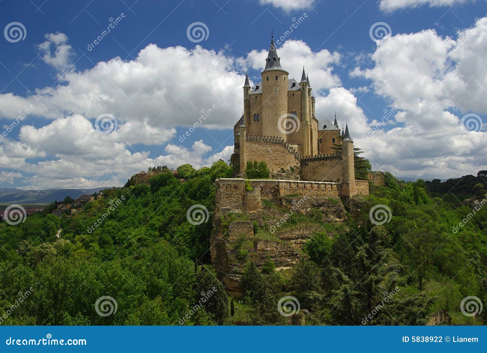 Segovia Alcazar Castle. Castile, Spain. Spanish Medieval Architecture ...