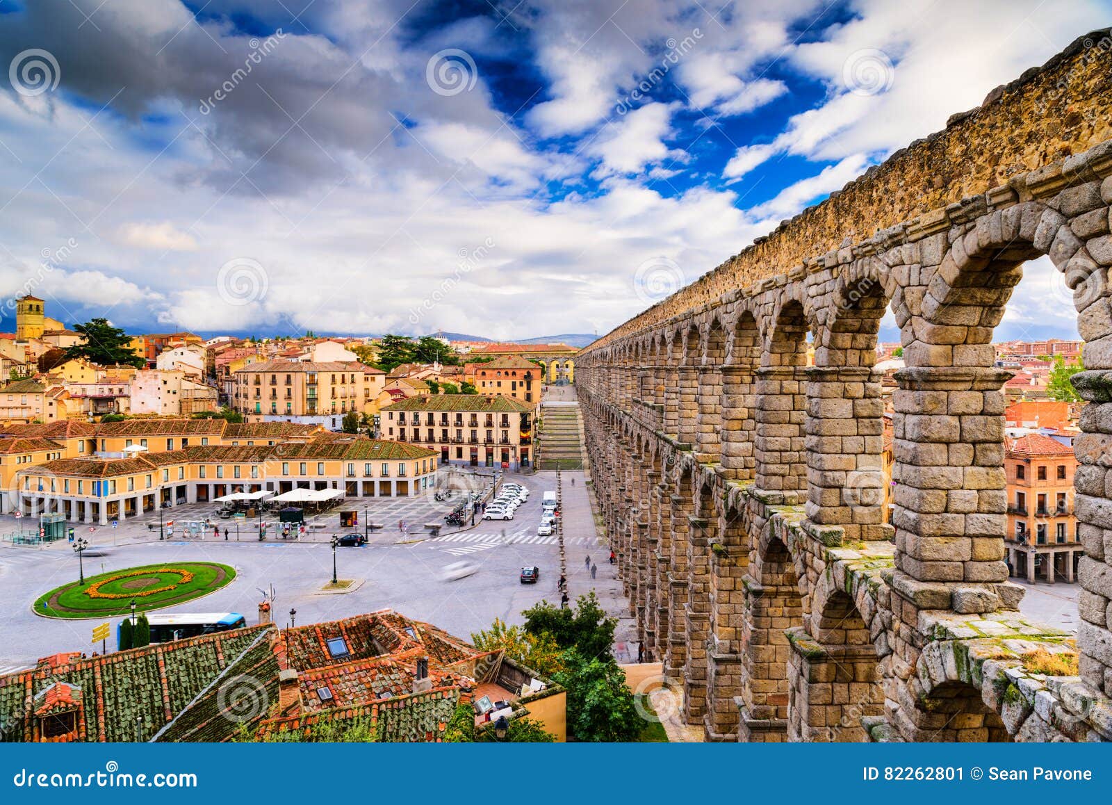 Segovia Spain Aqueduct stock image. Image of bridge, aqueduct - 82262801