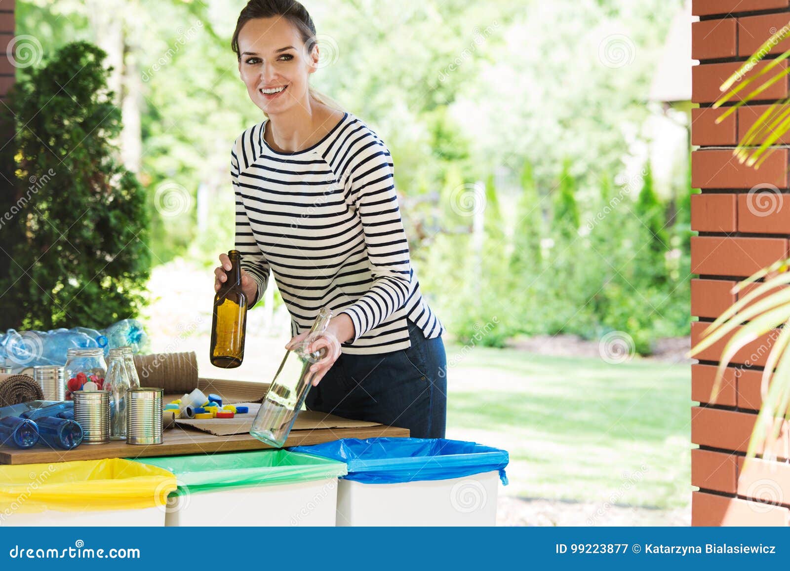 Daily Routine of Segregating Waste Stock Image - Image of garbage, idea ...