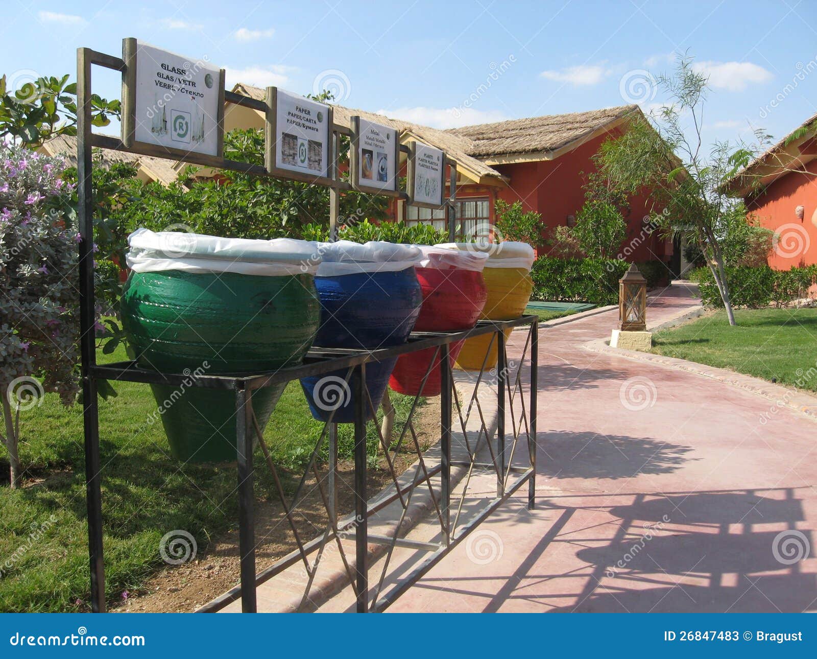 Segregation of garbage stock image. Image of division - 26847483