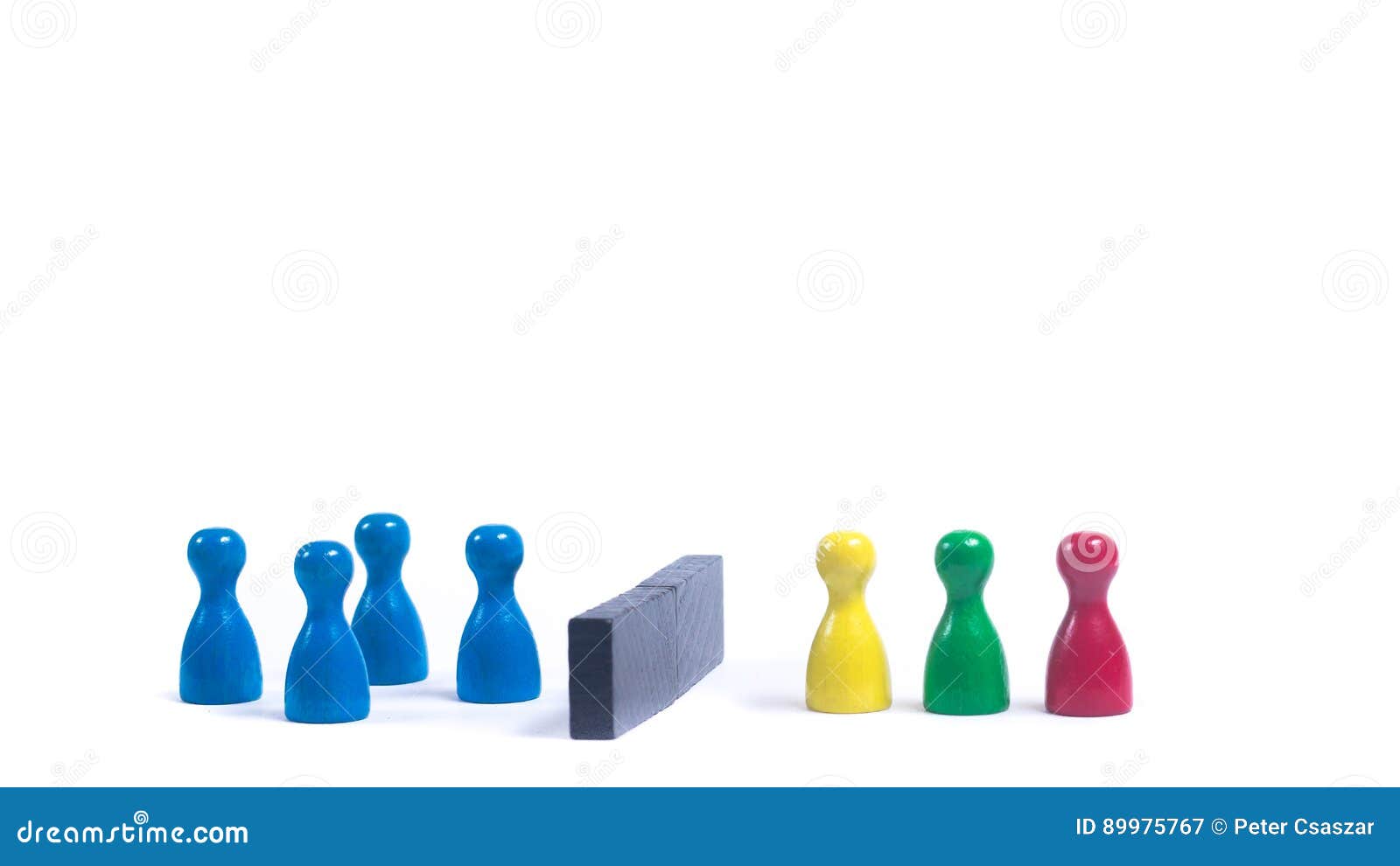 Segregation stock image. Image of barrier, yellow, figure - 89975767