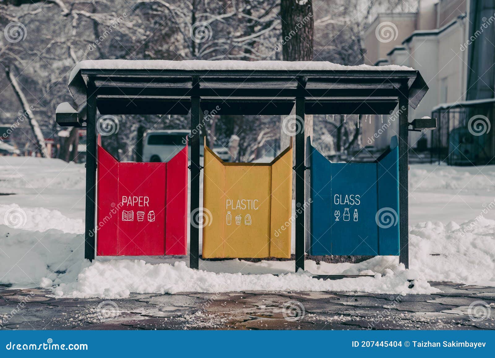 Segregation Separation Garbage Cans Sorting Recycling Disposal Refuse ...