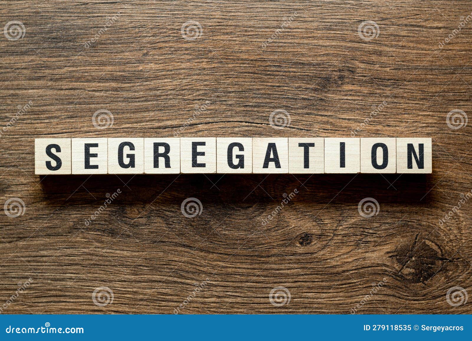 Segregation - Word Concept on Cubes Stock Image - Image of equality ...