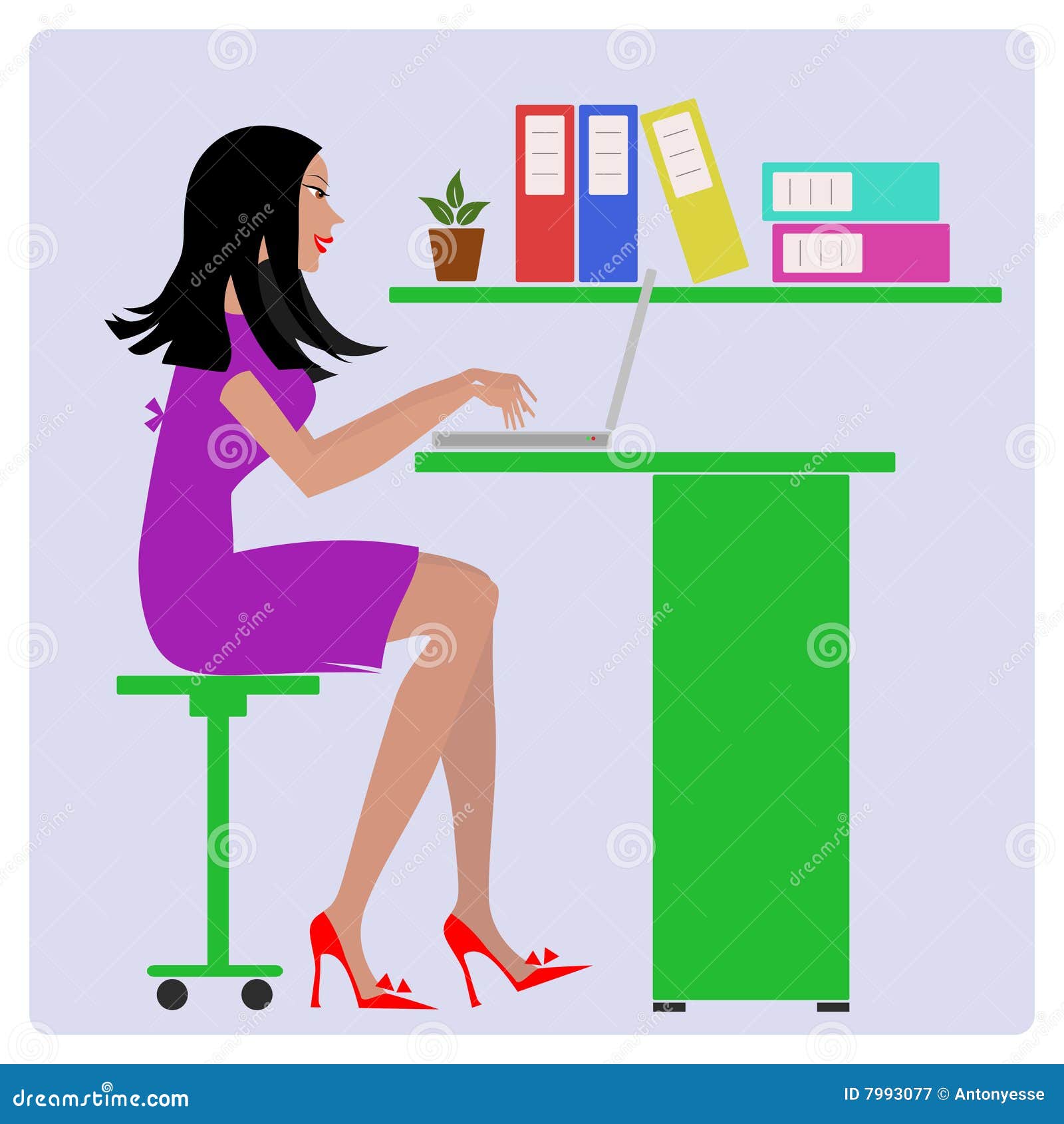 Segretaria Fotografia Stock Libera da Diritti - Immagine: 7993077