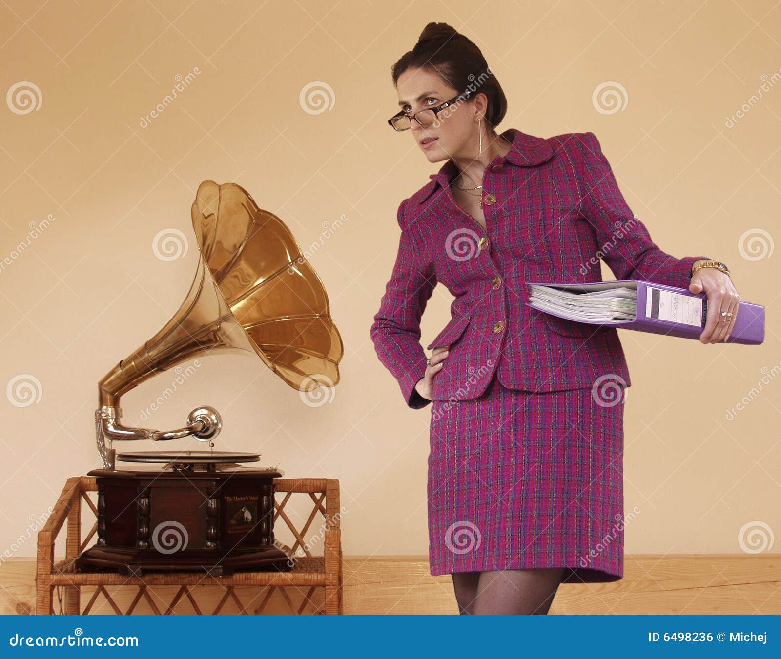 Segretaria divertente fotografia stock. Immagine di commercio - 6498236