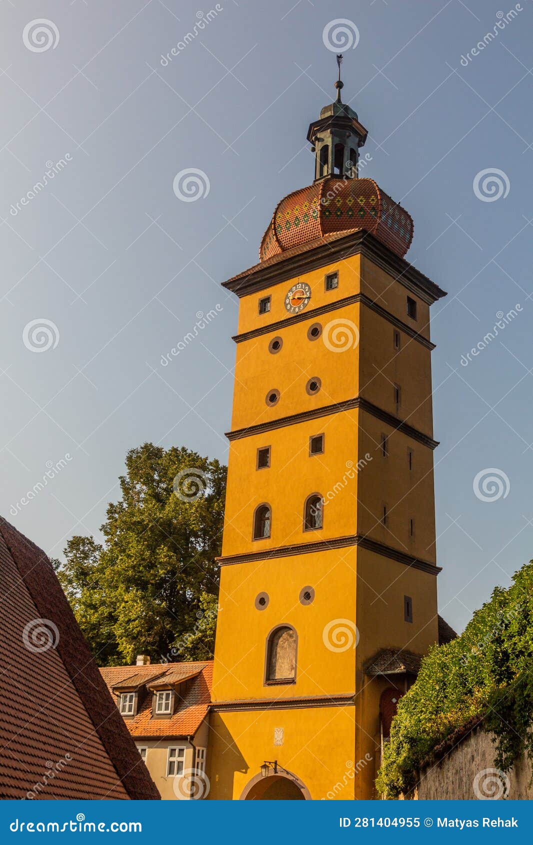 Segringer Tor Gate in Dinkelsbuhl, Bavaria State, Germa Stock Image ...
