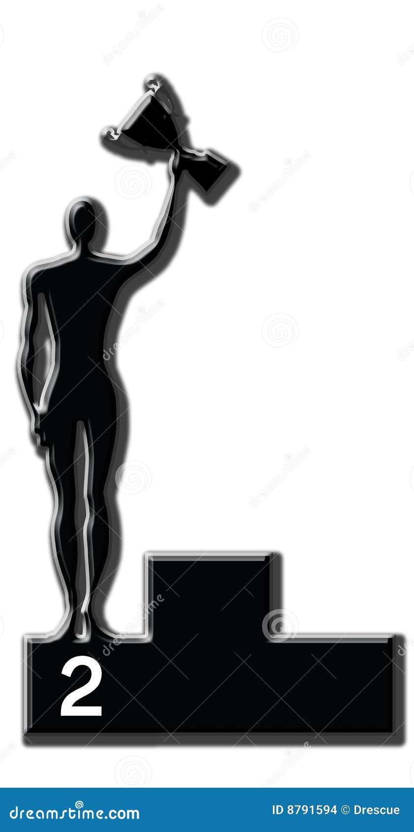 Segundo lugar stock de ilustración. Ilustración de éxito - 8791594