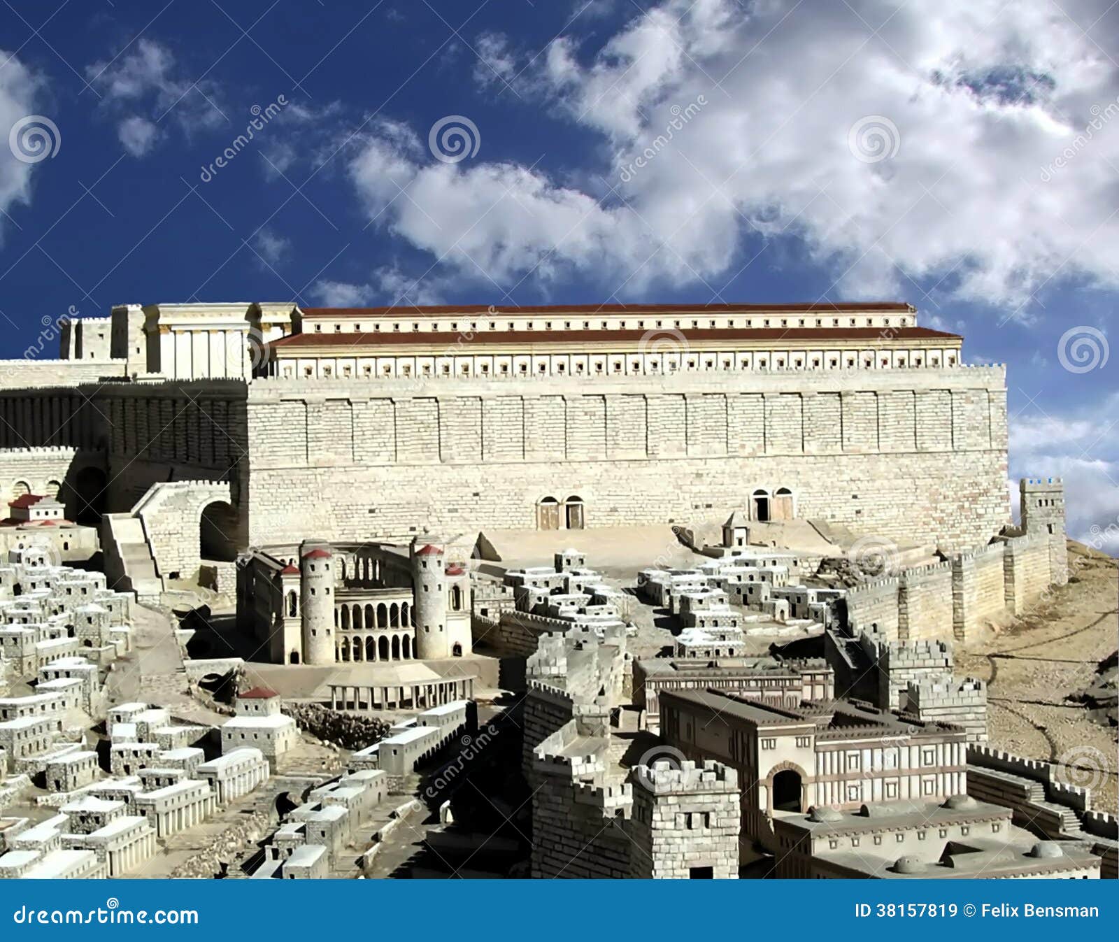 Segundo Templo. Jerusalén Antigua Imagen de archivo - Imagen de ...
