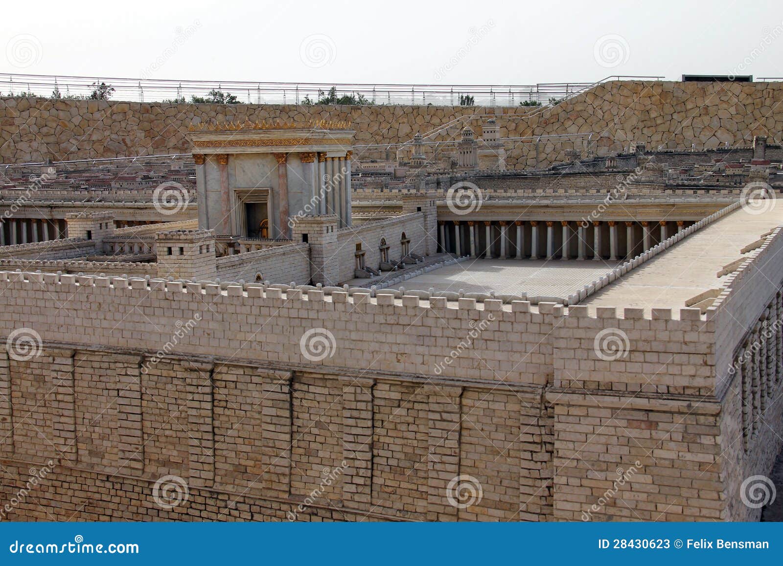 Segundo Templo. Modelo Do Jerusalem Antigo. Foto de Stock Editorial ...