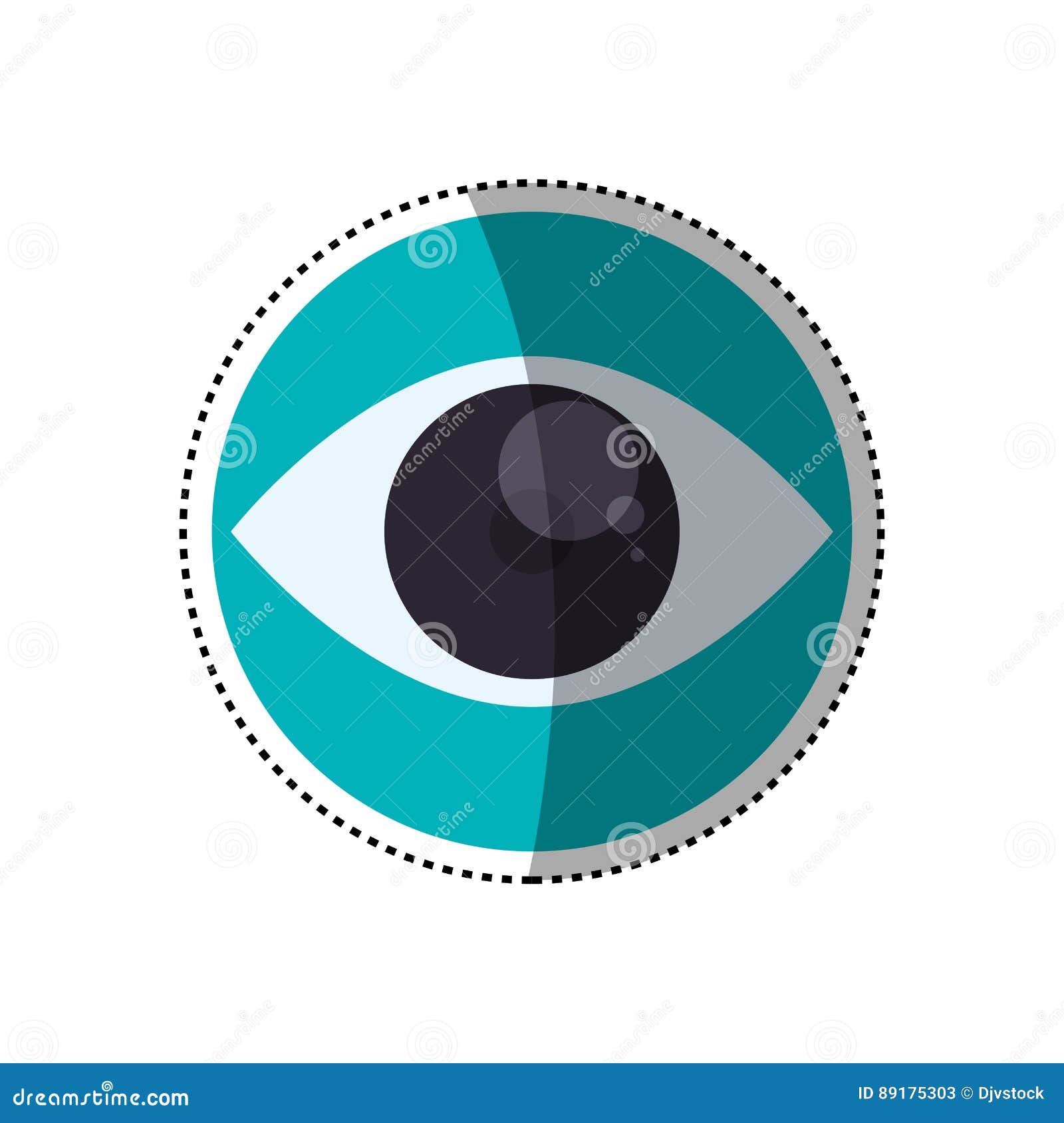 Seguridad Del Ojo De La Vigilancia Stock de ilustración - Ilustración ...