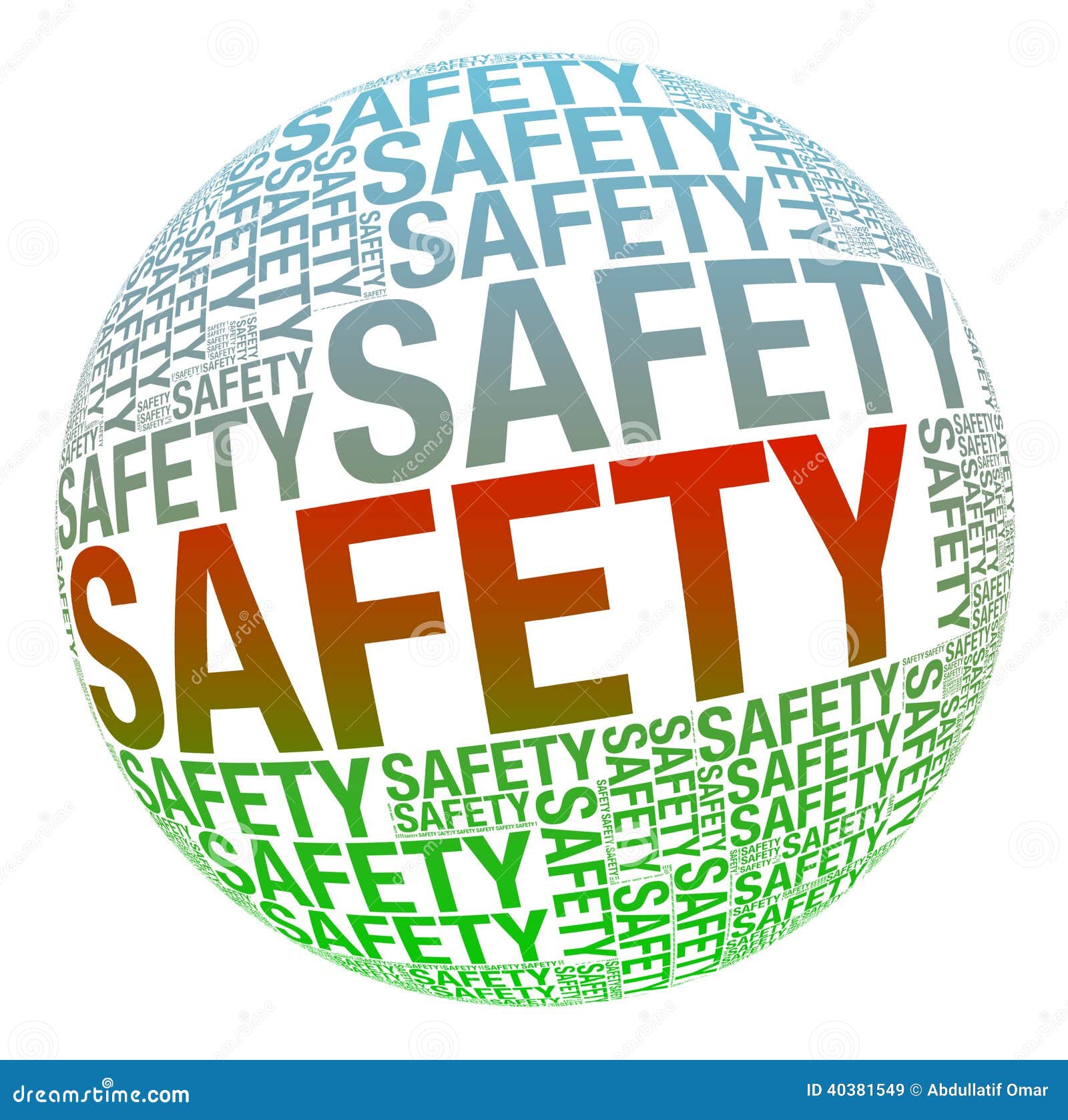 Seguridad En Collage De La Palabra Stock de ilustración - Ilustración de lazo, collage: 40381549