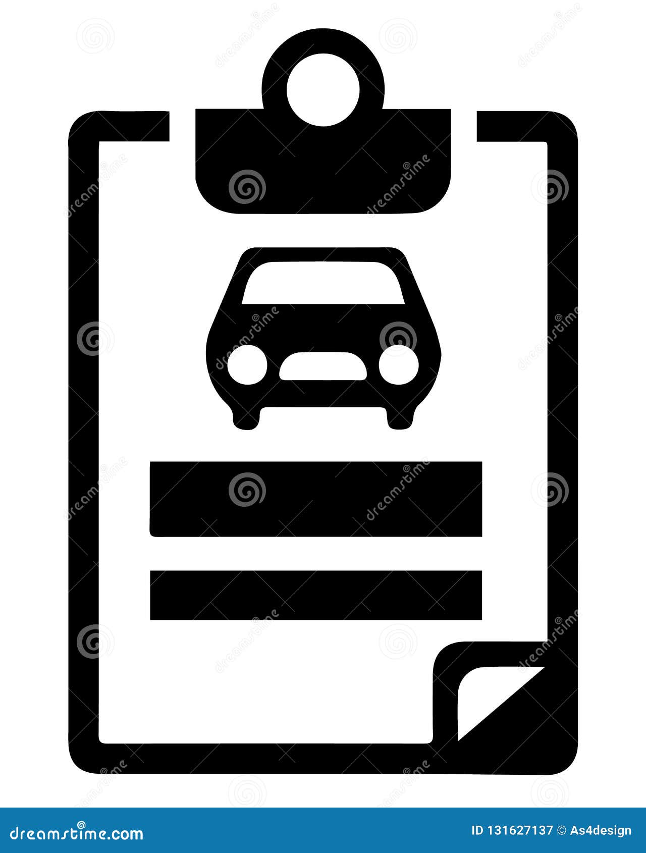 Seguro Auto - Icono Del Seguro De Coche Ilustración del Vector ...