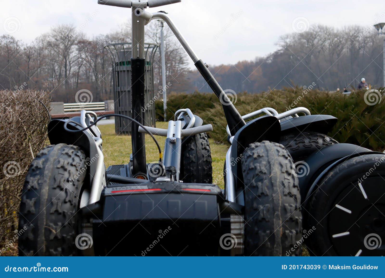 Segway is Charging on the Lawn. Stock Image - Image of segway, truck ...
