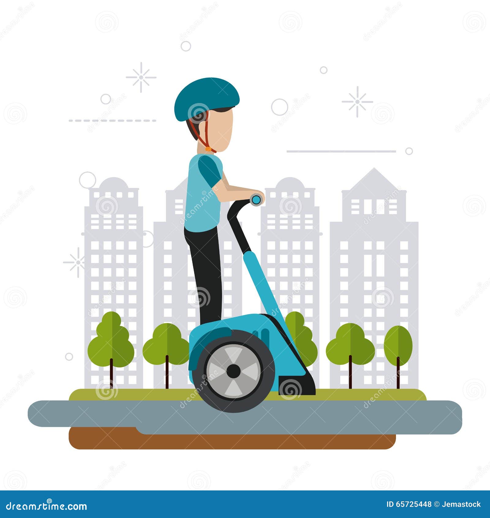 Segway Design Illustration | CartoonDealer.com #65725448