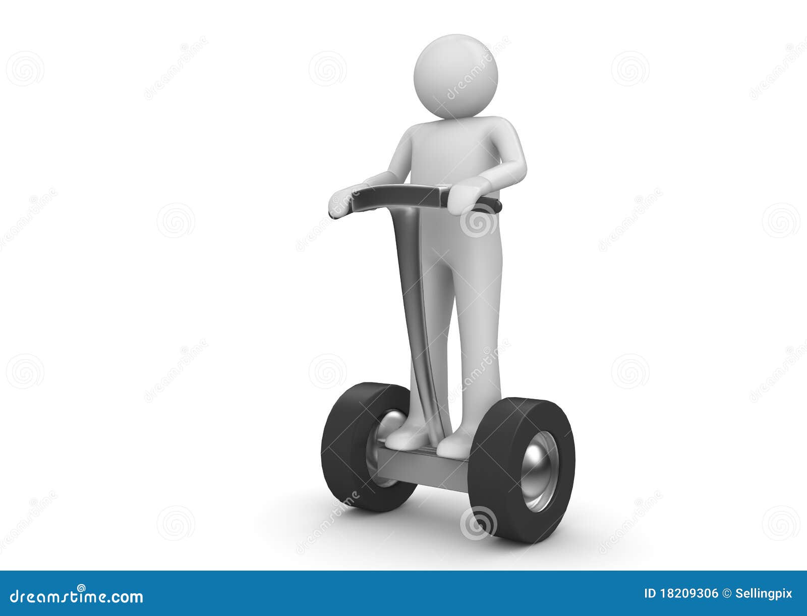 Segway driver stock illustration. Illustration of urbanist - 18209306