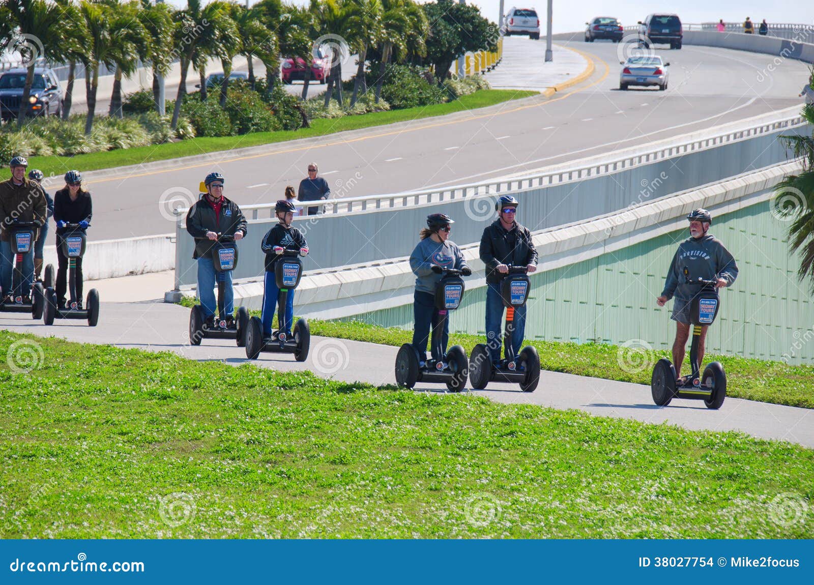 Segway Tour in Clearwater Beach Florida Editorial Stock Image - Image ...
